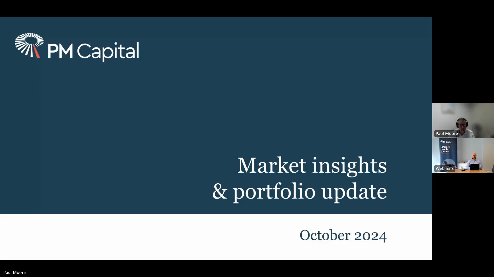 PM Capital webinar with CIO Paul Moore - 30 October 2024