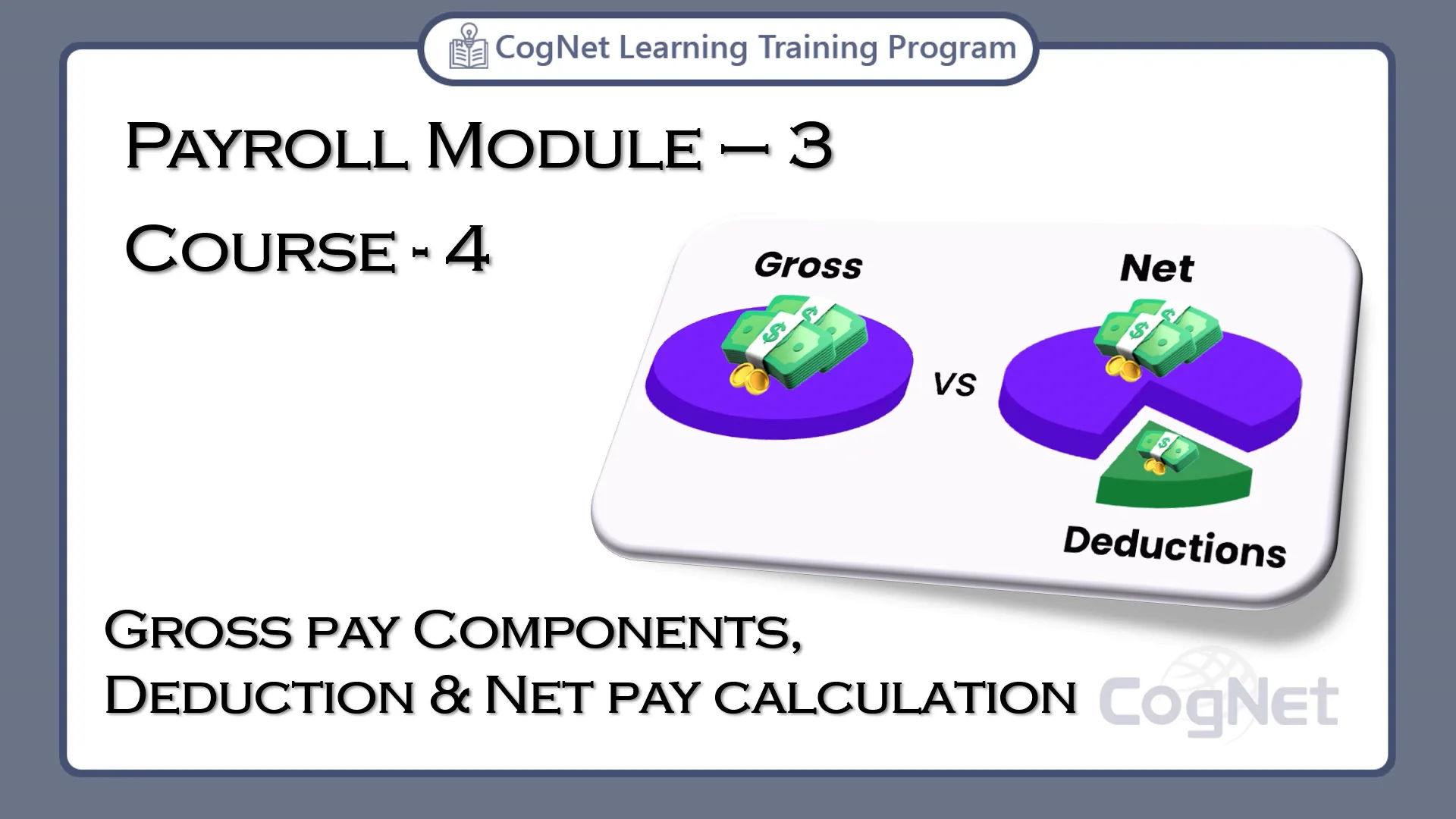 Gross/Deduc/ Net Pay