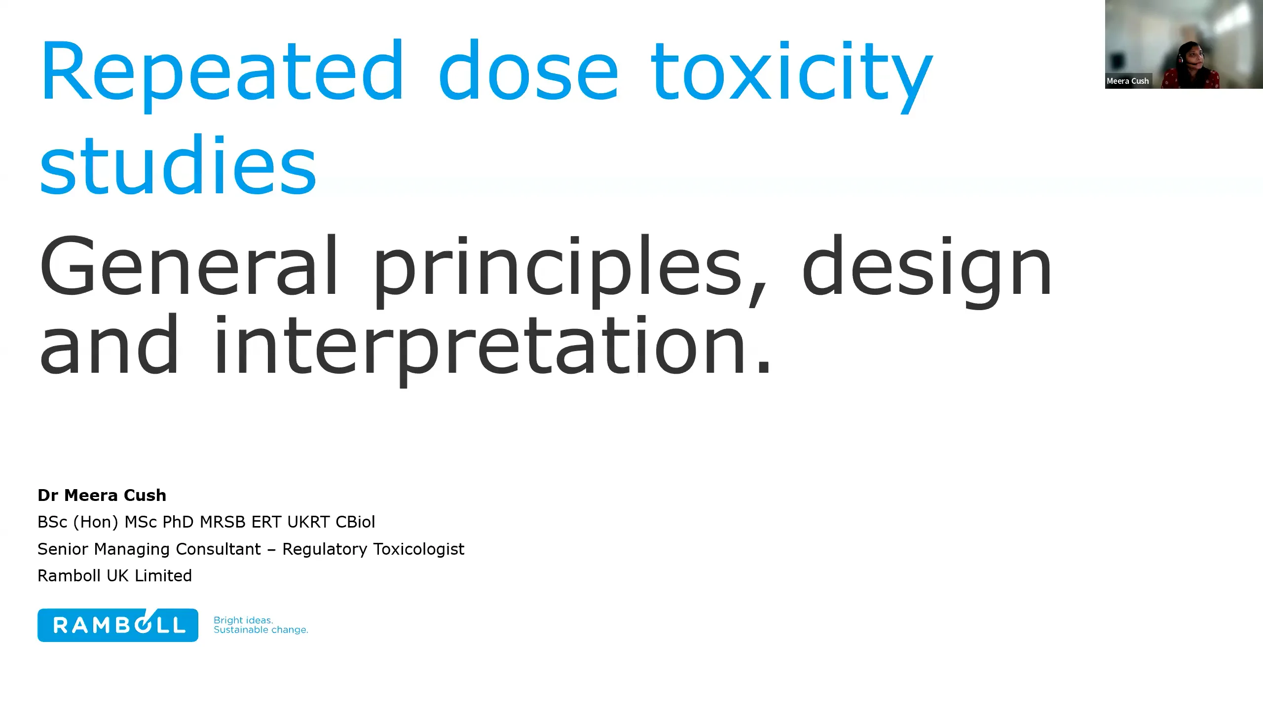 BTS Webinar Session 5 - REPEATED DOSE TOXICITY & CARCINOGENICITY