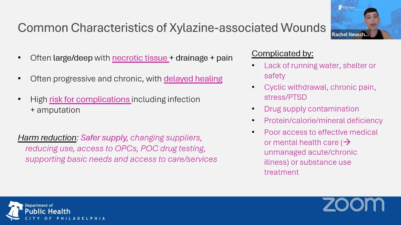 Caring for People with Xylazine-Associated Wounds: Training for Clinicians