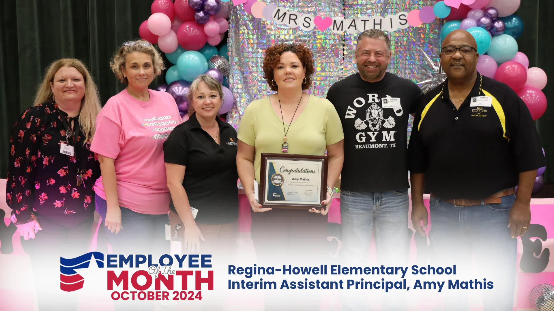 Employee of The Month - Amy Mathis