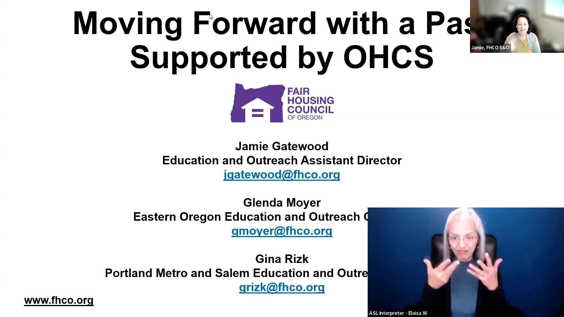 Moving Forward with A Past,10-29-24, American Sign Language