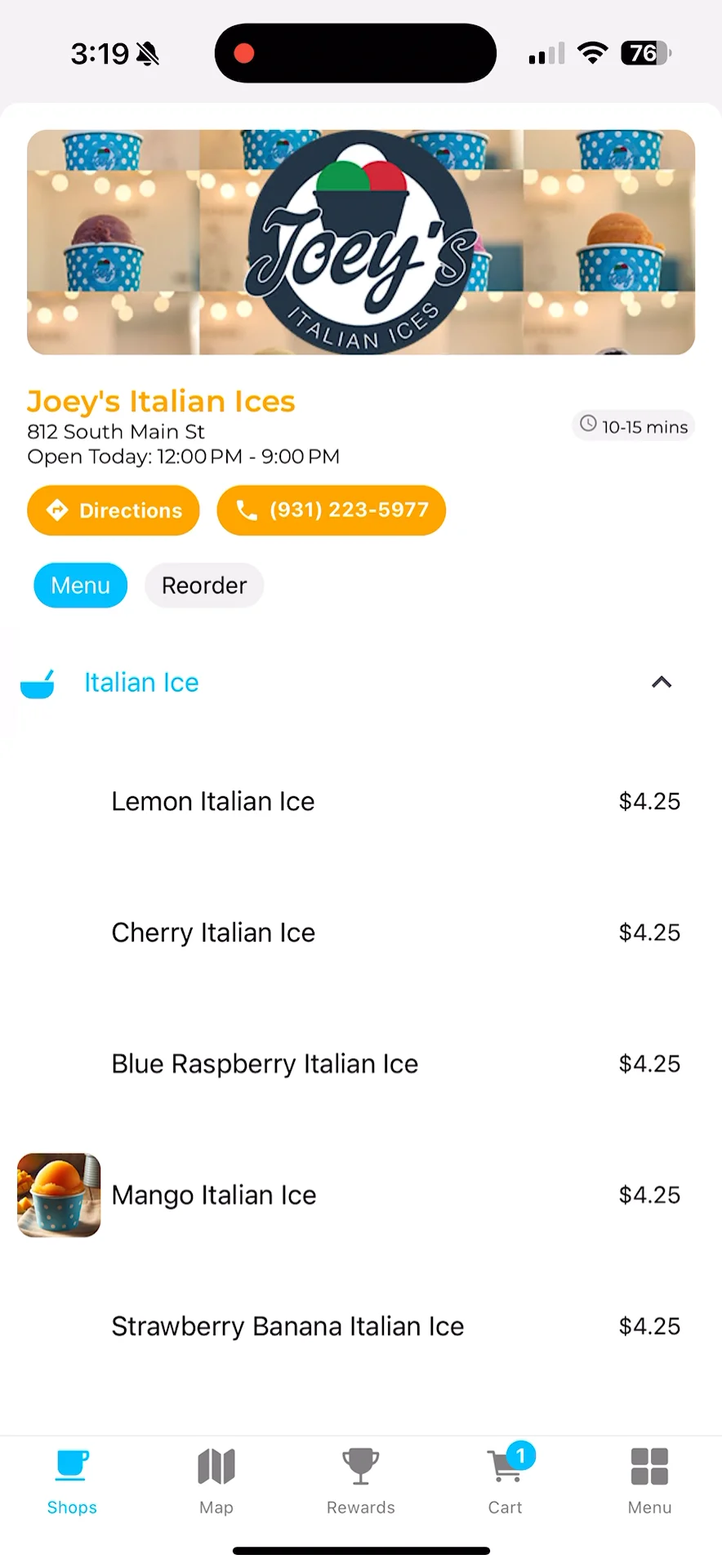 Mobilerista payment flow