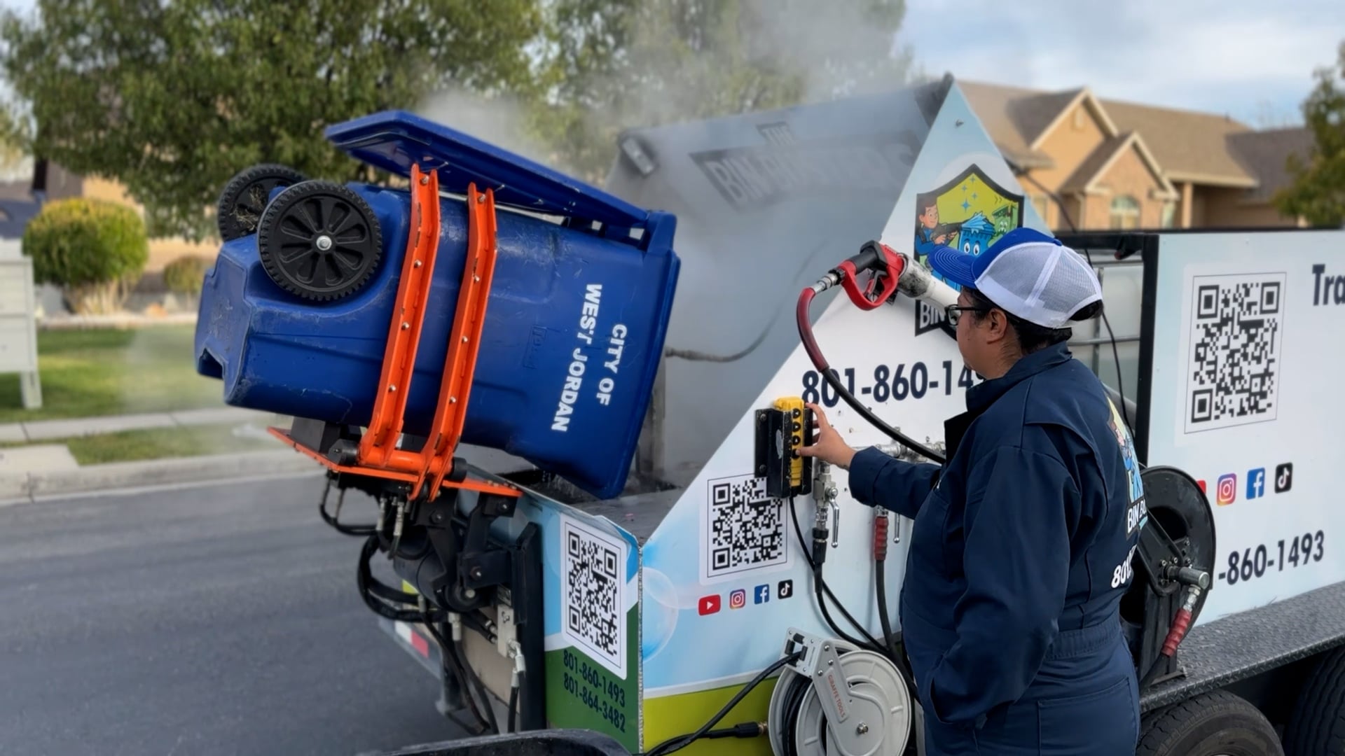 Driveway and Sidewalk Pressure Washing Utah | The Bin Buster