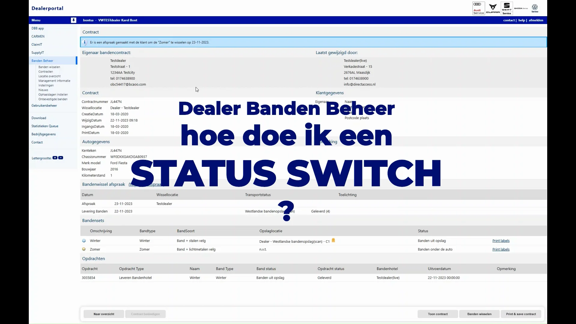 Status switch - DBB