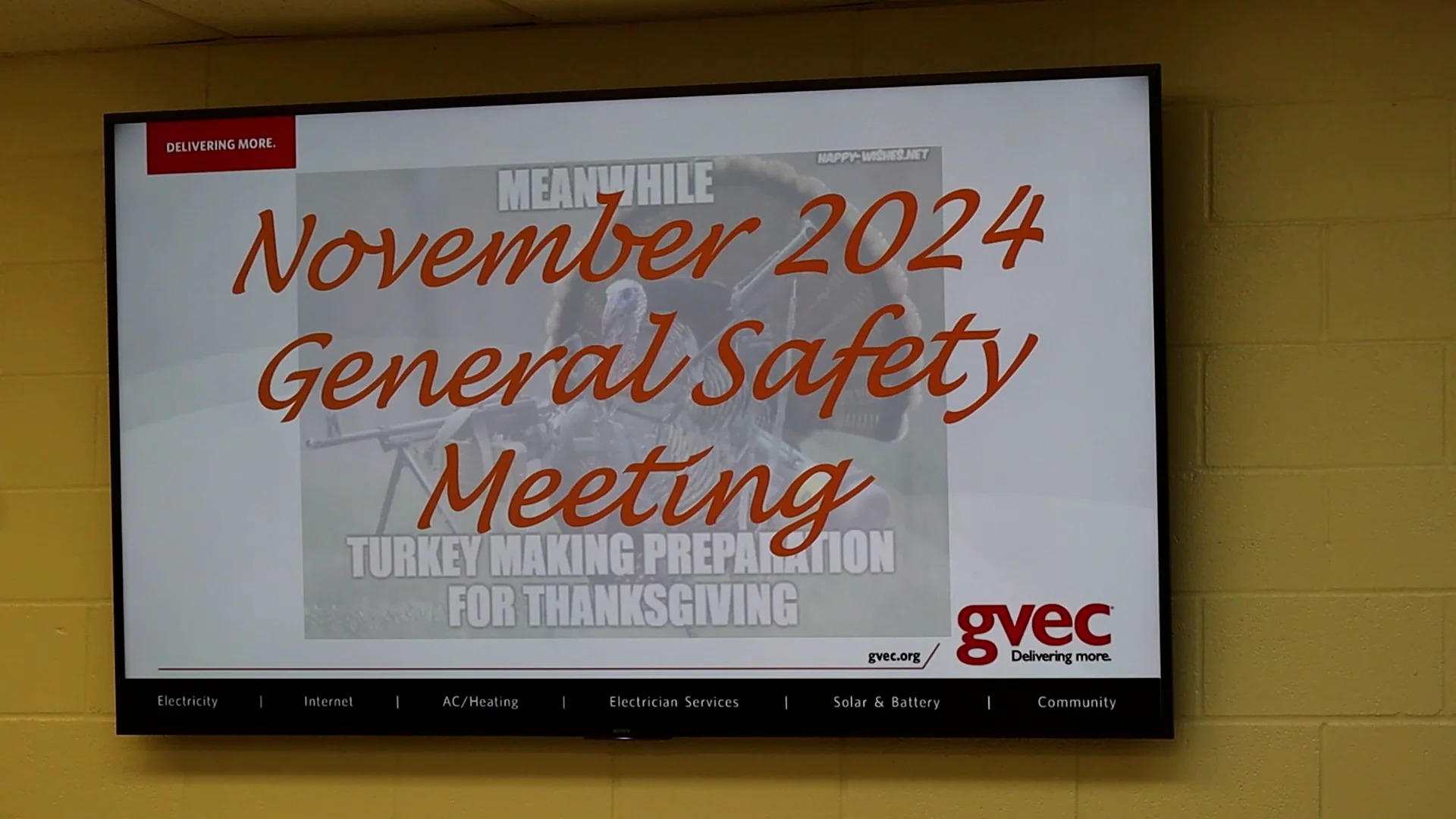 General Safety Meeting - All Employee - November Safety Meeting