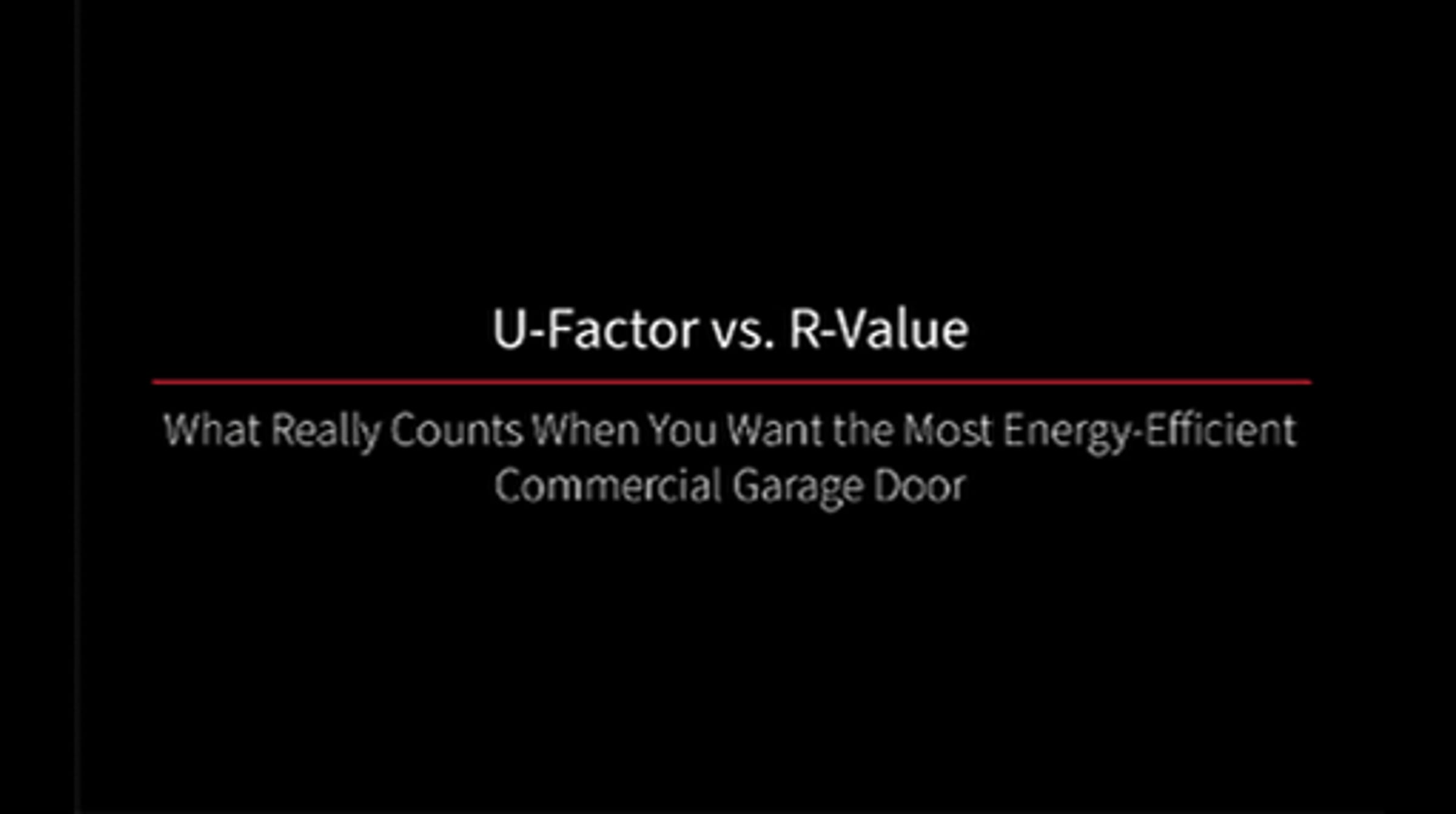 Thermiser Max - Low U : U-Factor vs R-Value