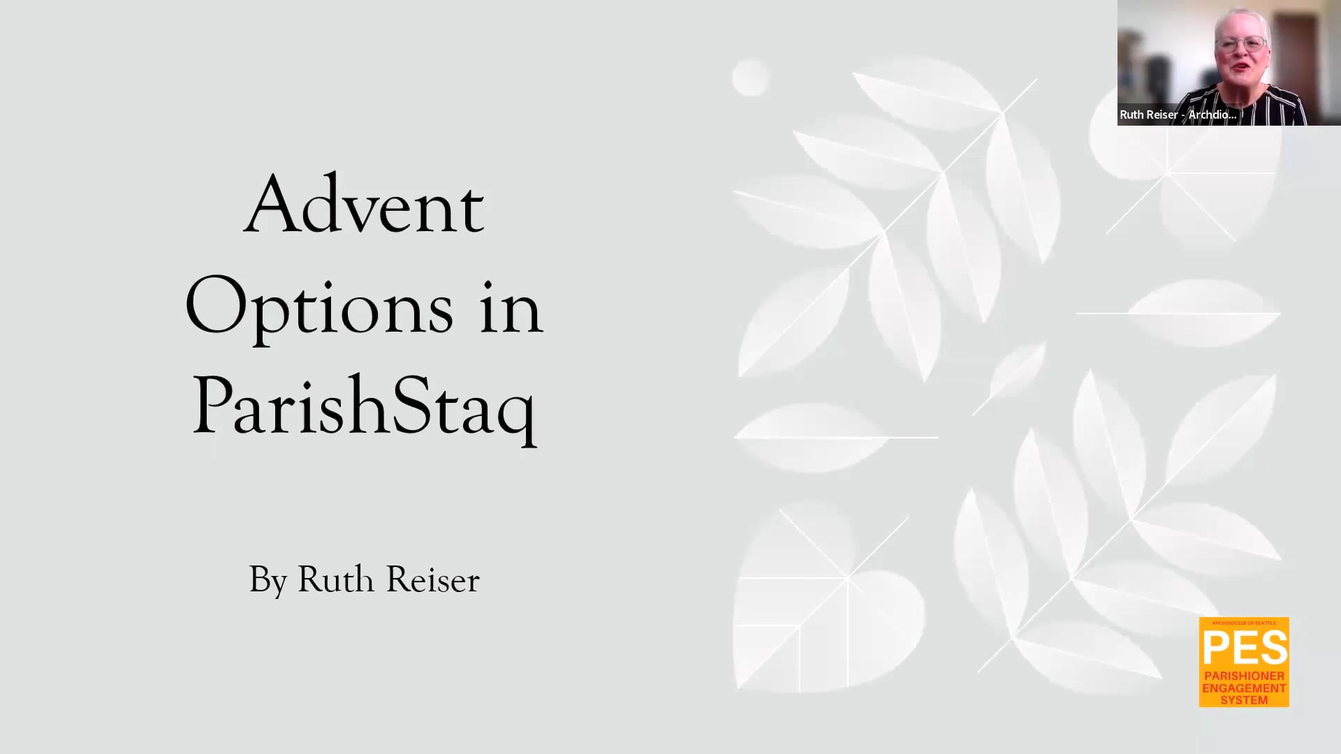Advent Options in ParishStaq