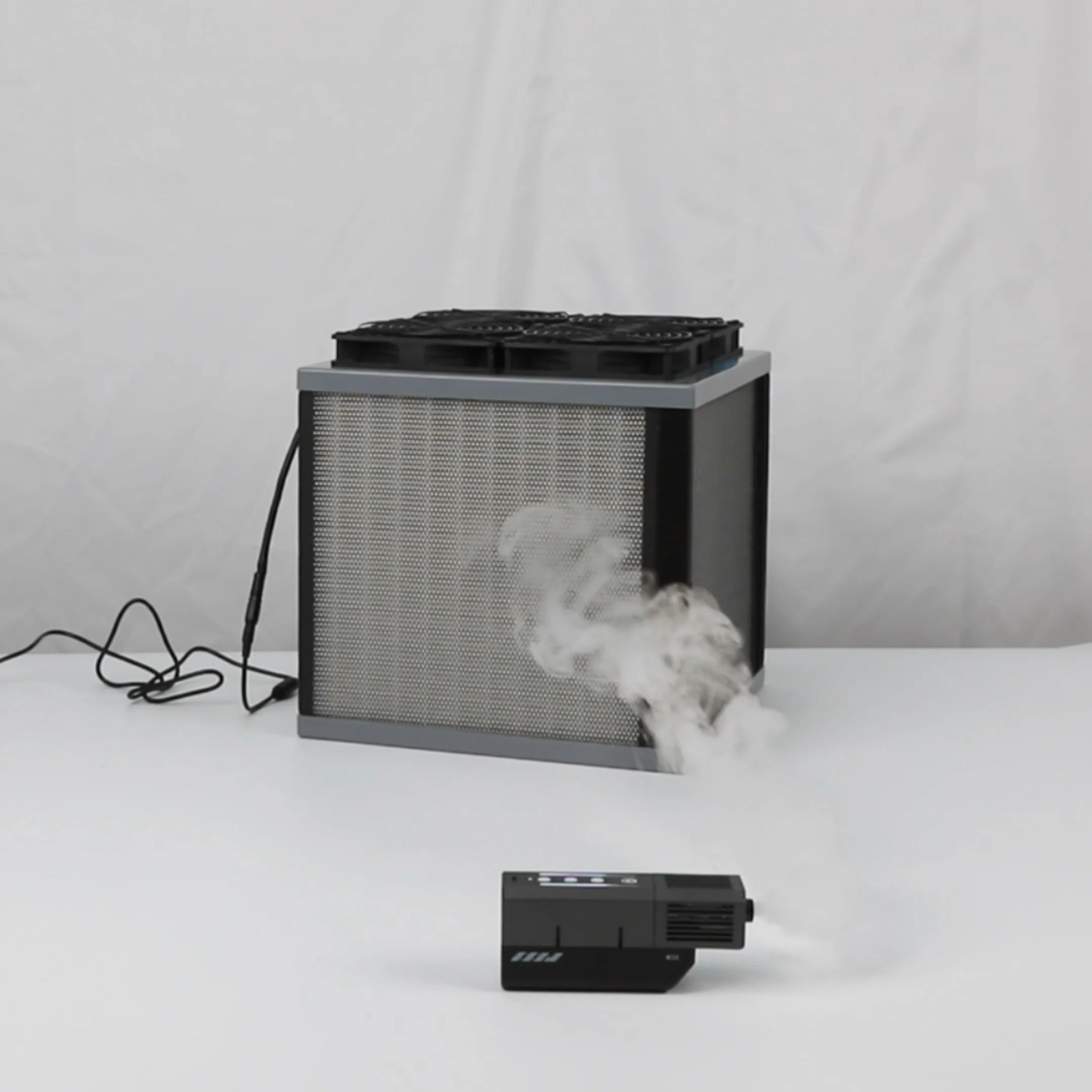 Smoke purification demonstration by AirFanta 3Pro, a very powerful air purifier.
