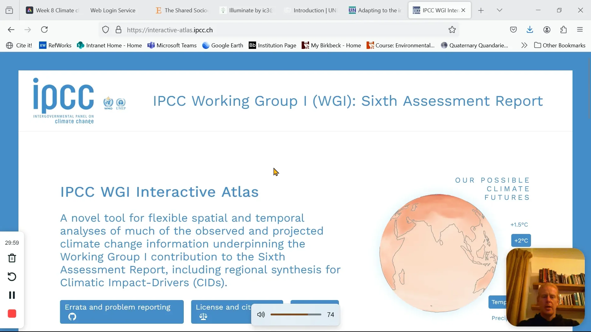 Using the IPCCC Interactive atlas