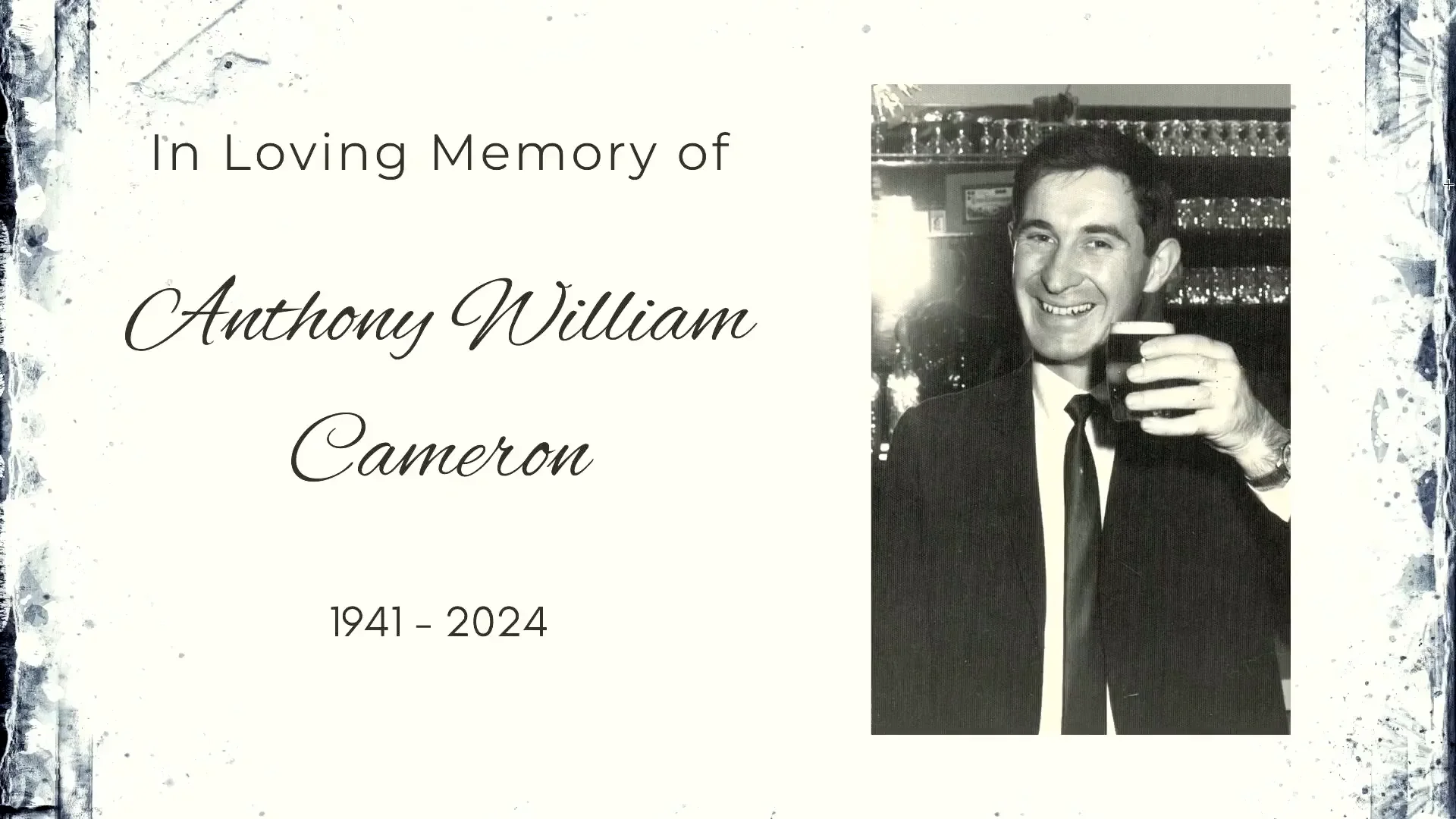 ANTHONY WILLIAM CAMERON