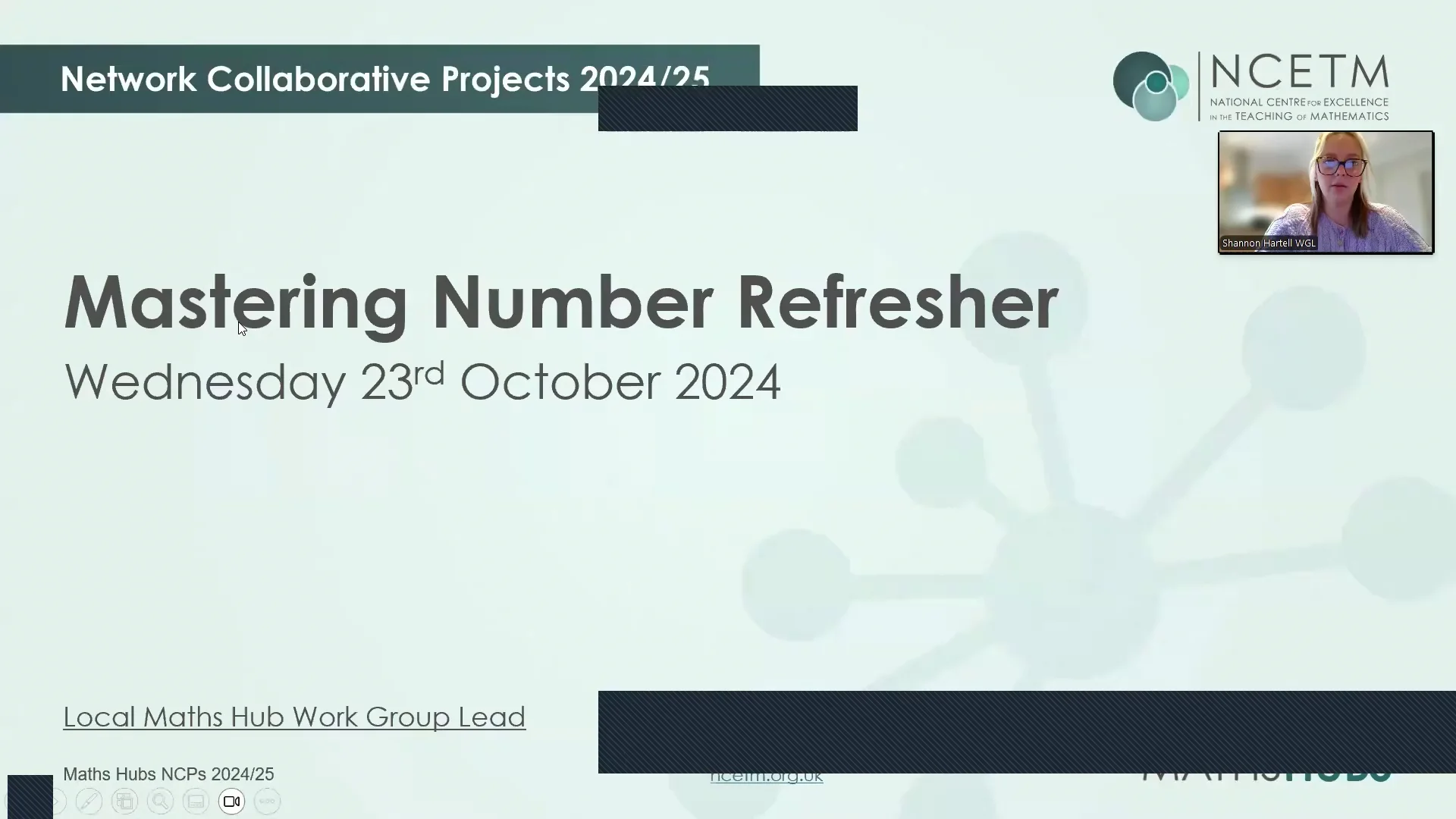 Mastering Number Refresher EYFS - Oct 2024. Session 1
