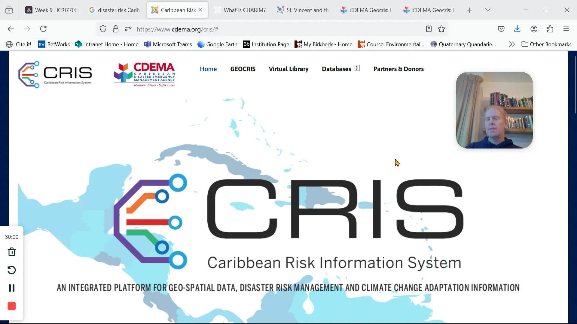 Using CRIS to get an overview of local risk