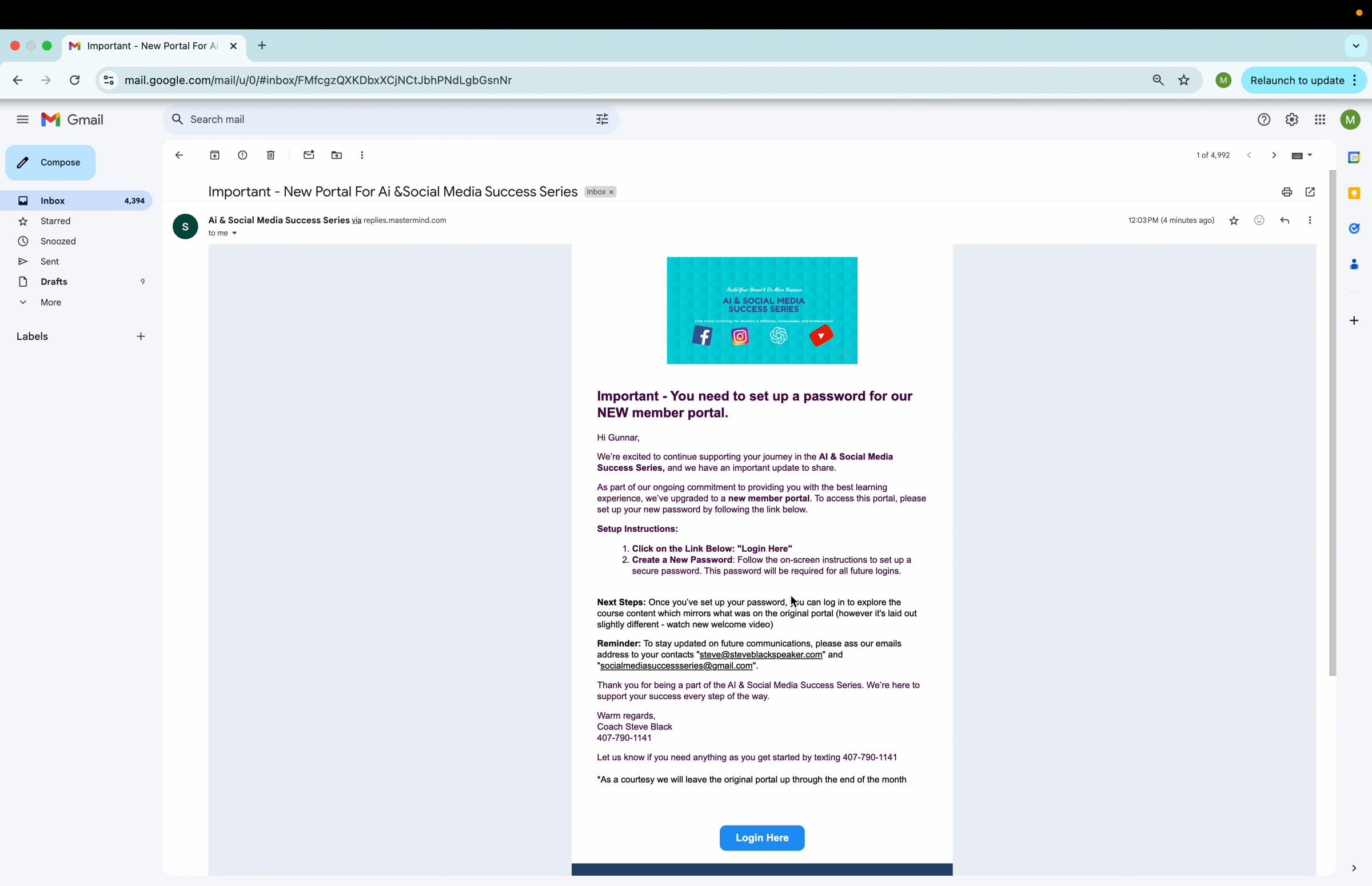 Ai & Social Media Success Series New Portal Welcome Video (6 minute ...