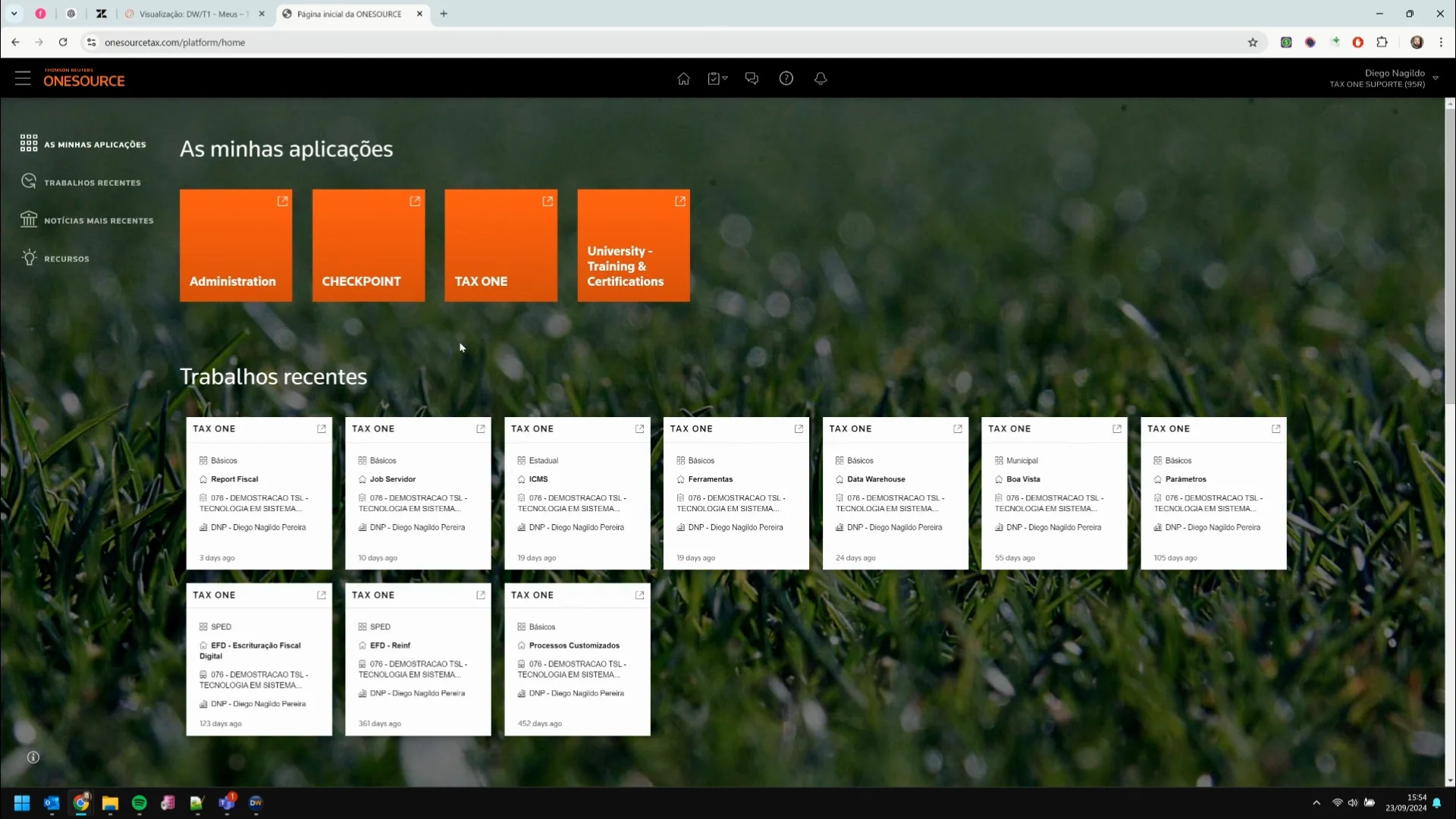 Básicos - Geração do Relatório de Histórico de Logins do Tax One