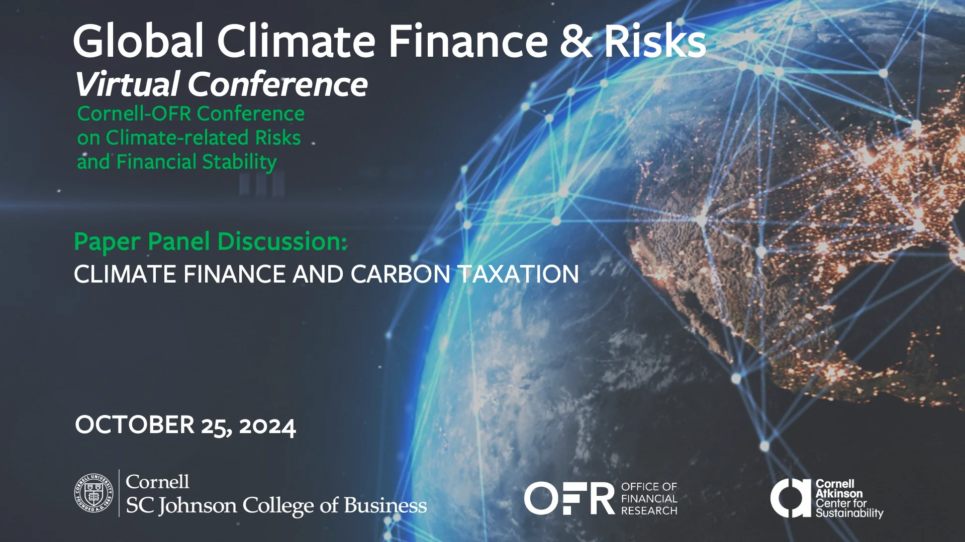 2024 Global Climate Finance & Risks - Paper Panel Discussion: Climate ...