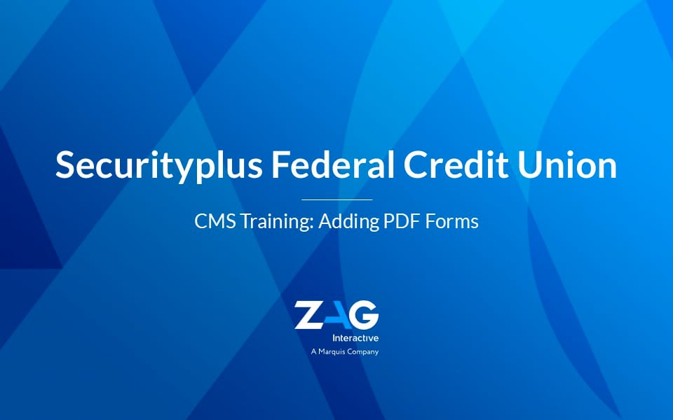 Securityplus FCU _ Adding PDF Forms