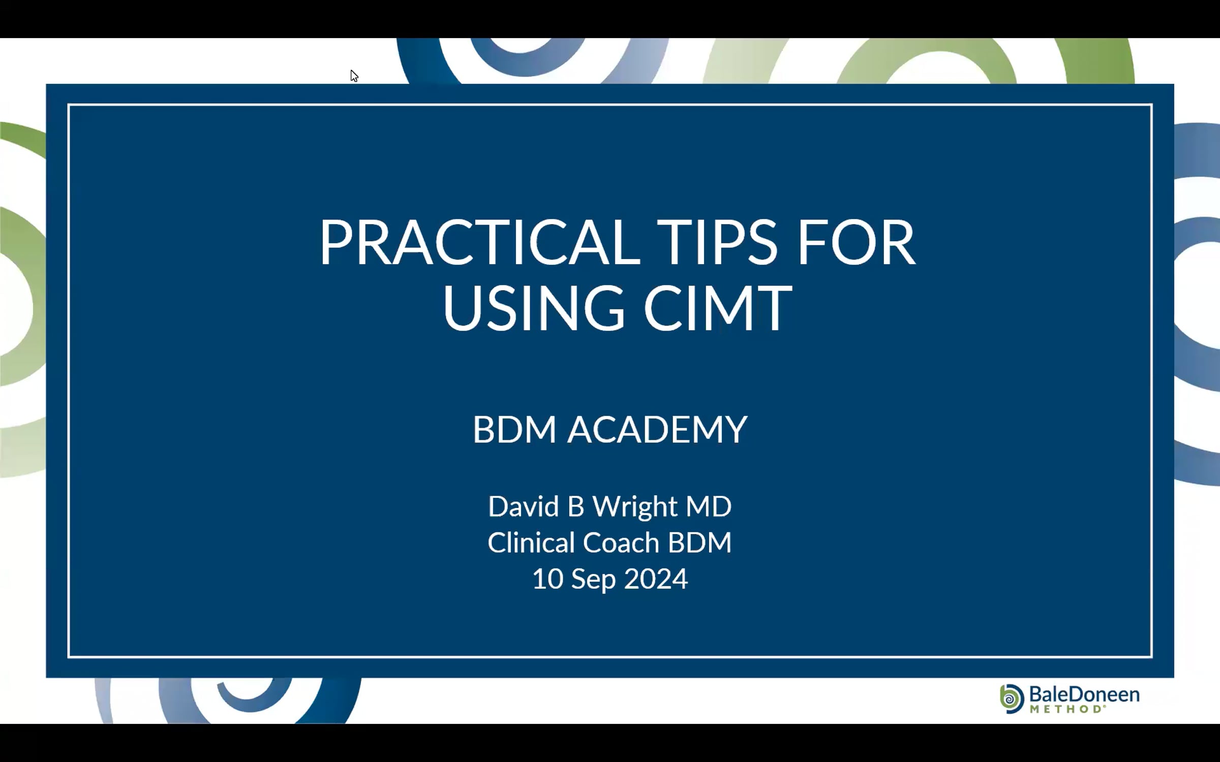 CIMT Interpretation - PART 2