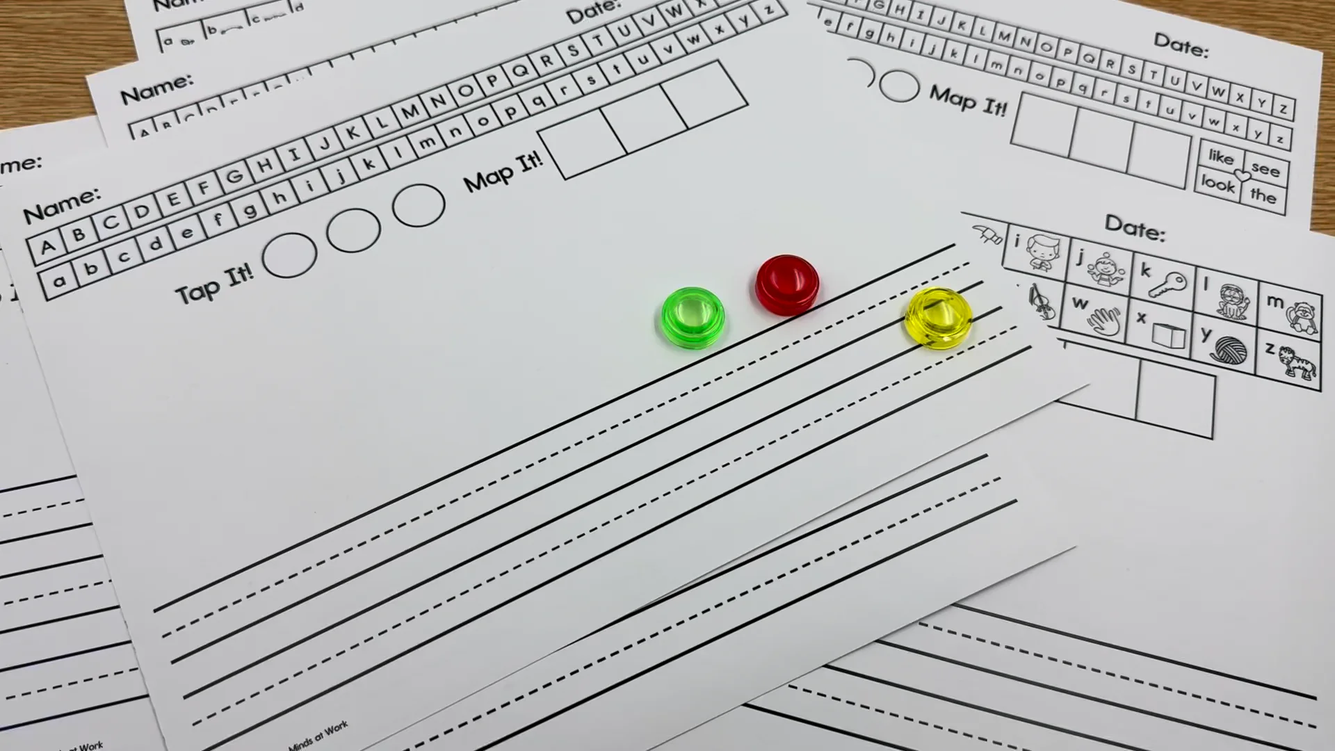 Tap it! Map it! Free Writing Paper