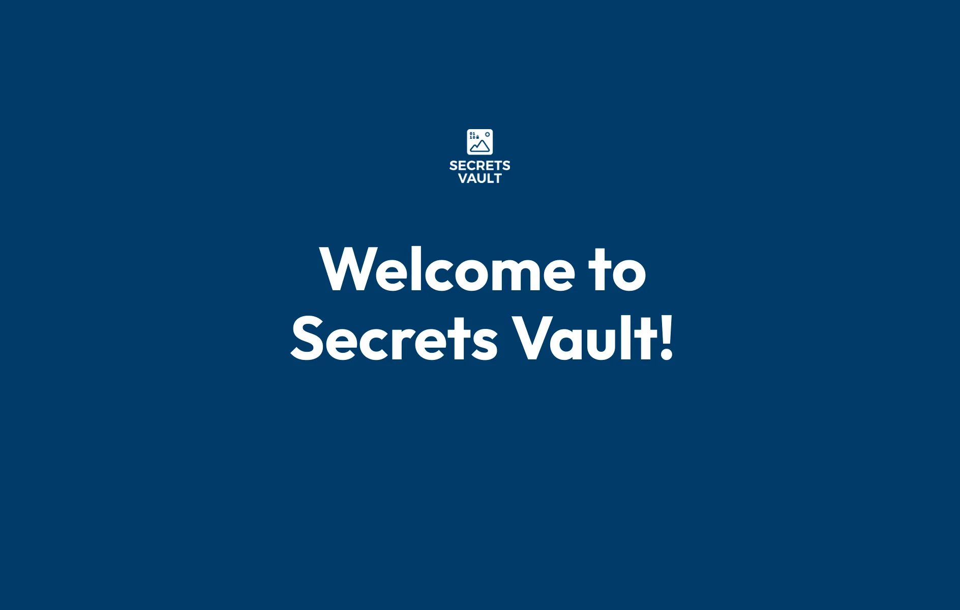 Creating a secret with Secrets Vault