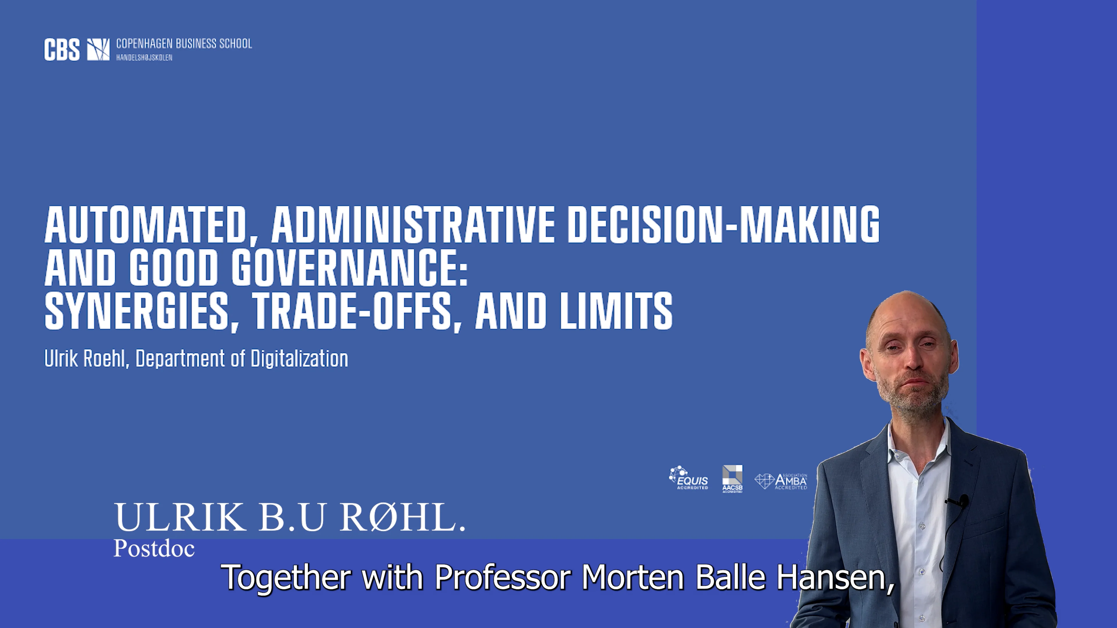 Automated, Administrative Decision-making and Good Governance ...