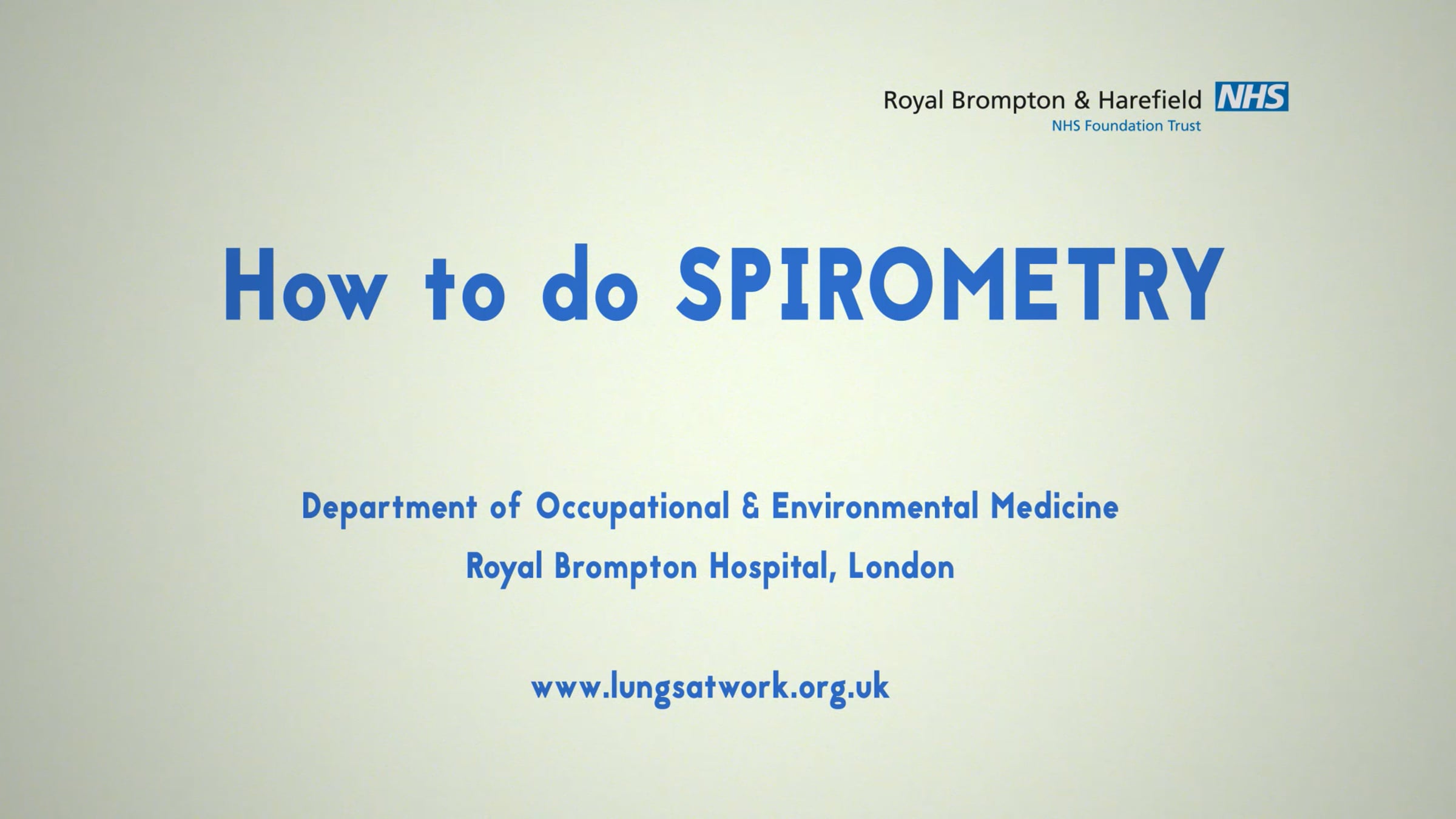How to do spirometry (Lungs At Work)