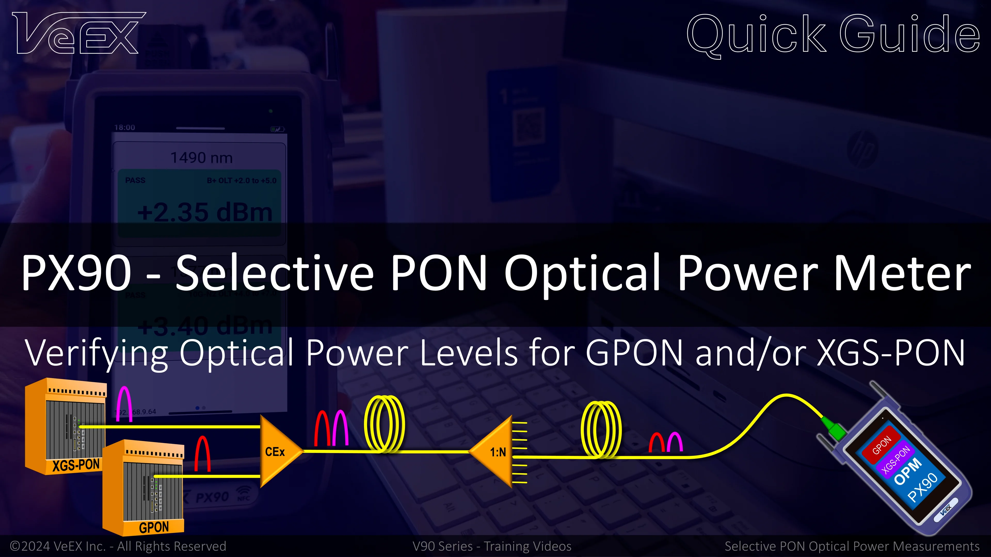 PX90 - Selective PON Optical Power Meter (OPM) | Quick Guide