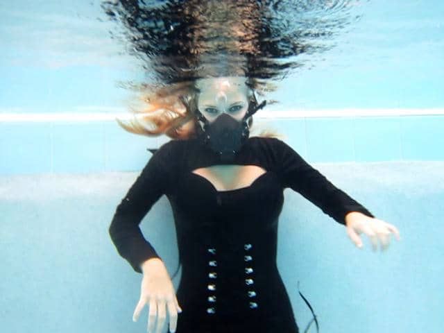 Trina Mason underwater in a lycra suit on Vimeo