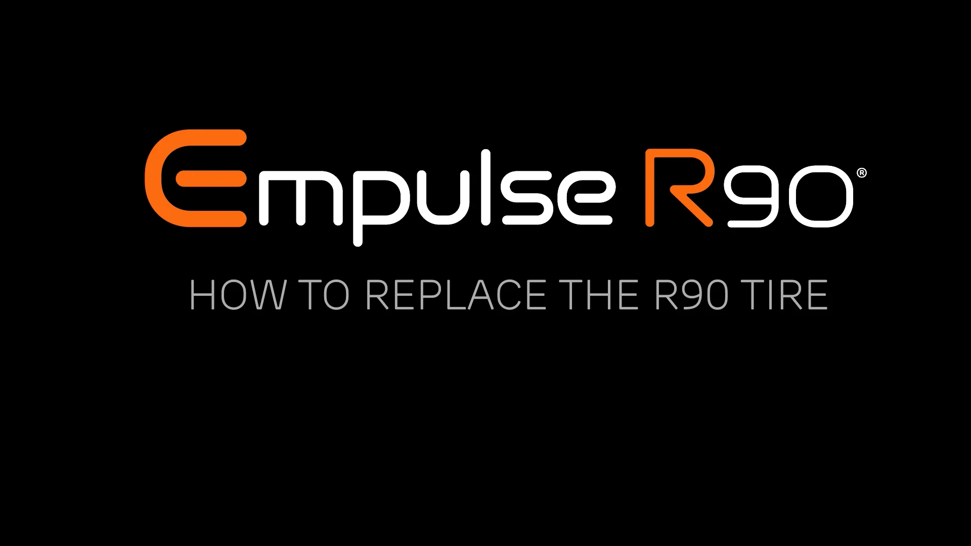 Empluse R90 | How to Replace the R90 Tire (EN-CC)