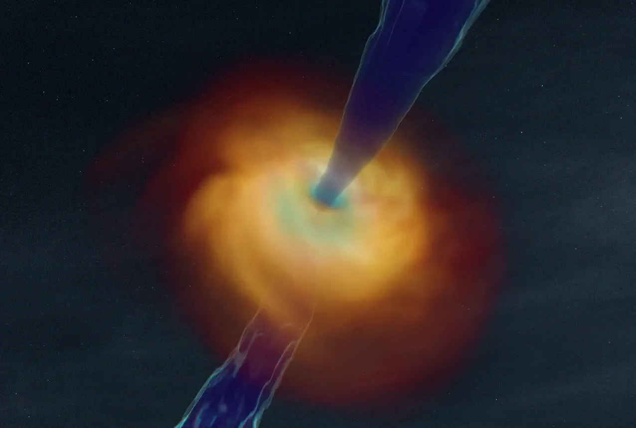 Black Hole Accretion Disk and Jet Simulation