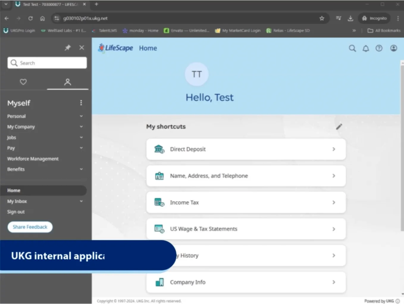 UKG Pro Internal Application Process