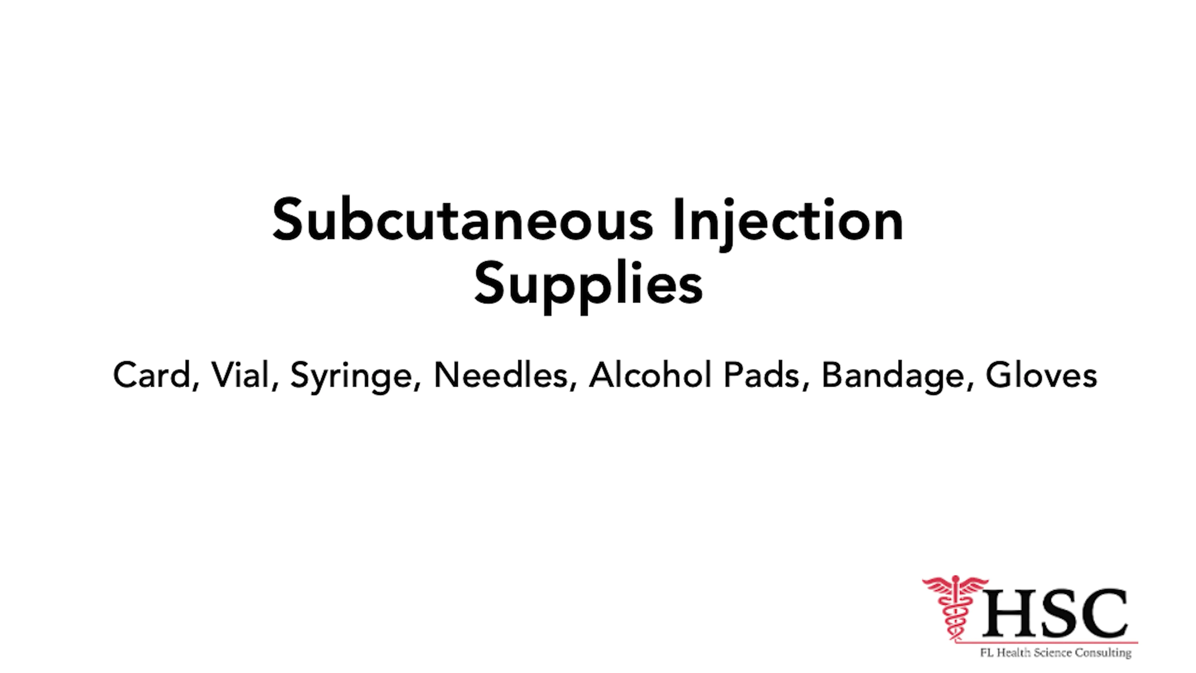 Subcutaneous Injection Demo