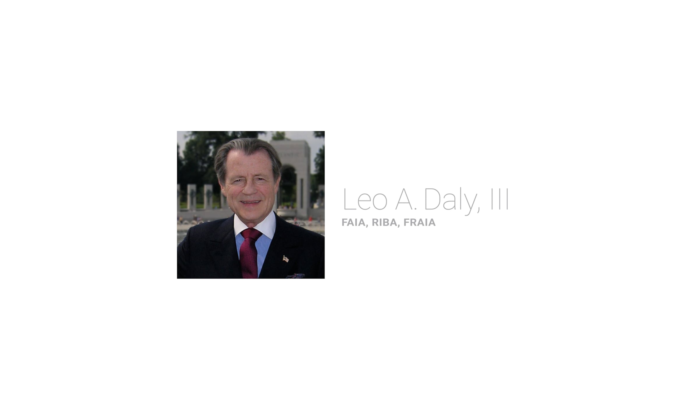 Leo A. Daly, III | National Council on US-Arab Relations Lifetime ...