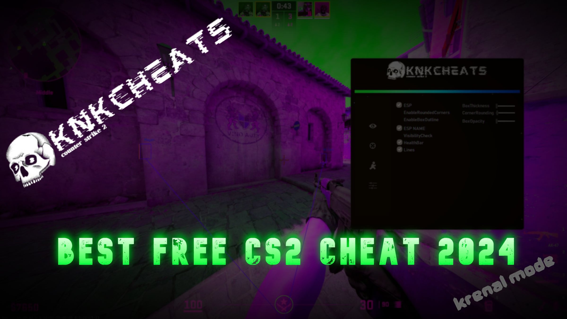 KNKCHEATS CS2 EXTERNAL 2024 MAIN CHEAT