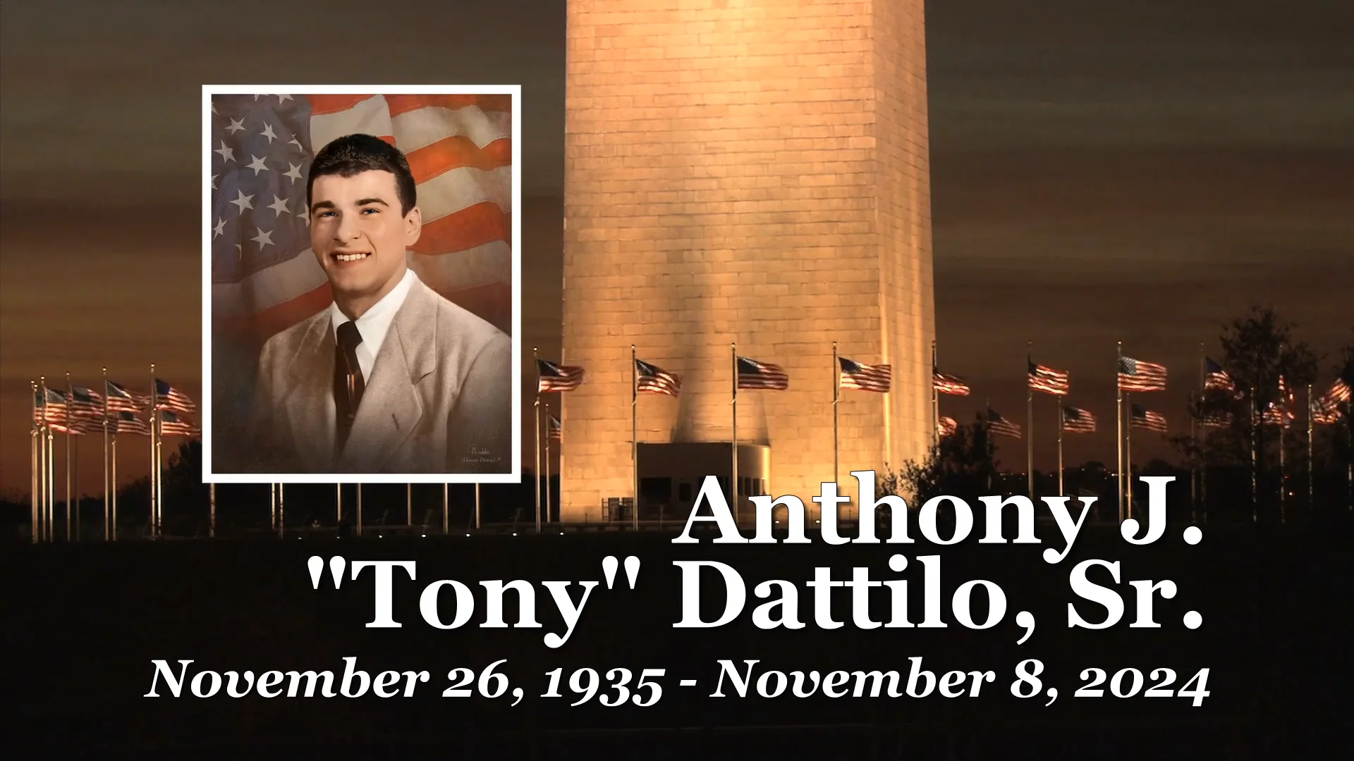 Anthony J. "Tony" Dattilo, Sr. - Morgan & Nay Tony Datillo on Vimeo