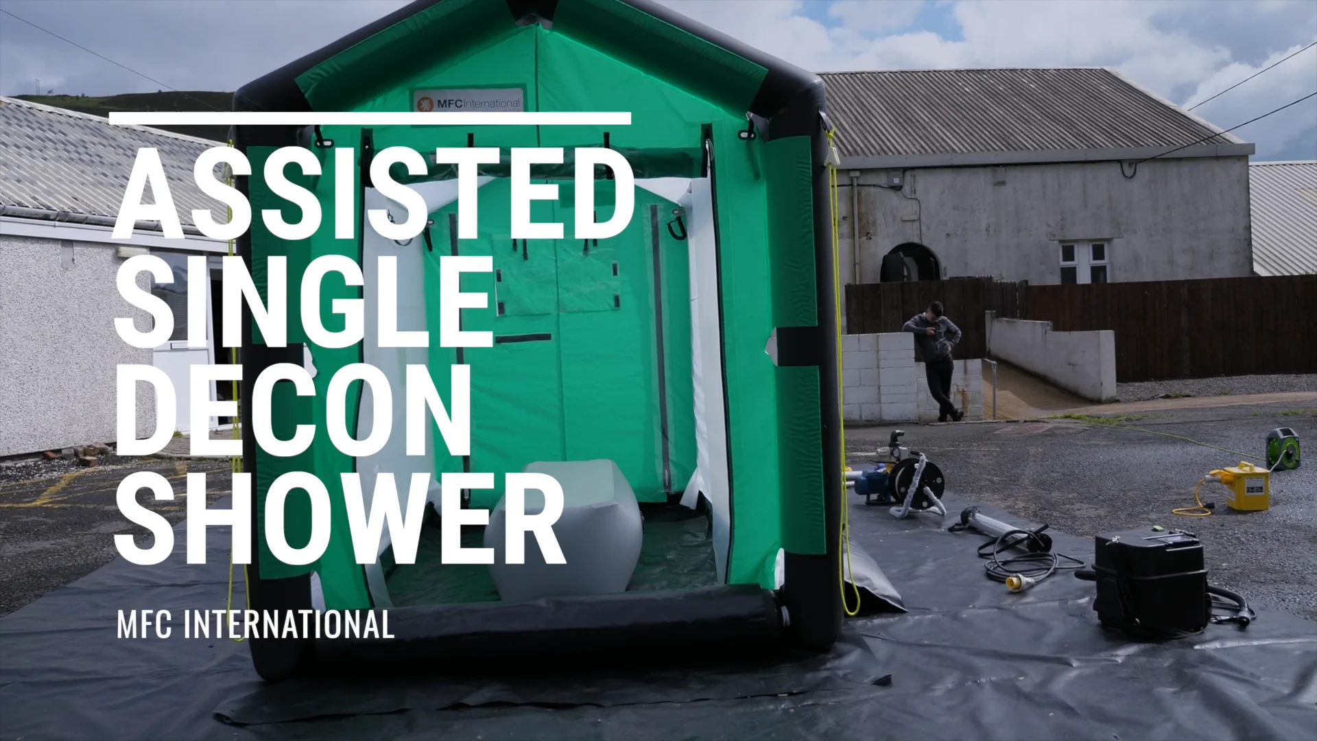 Single Assisted Decon Shower - Features