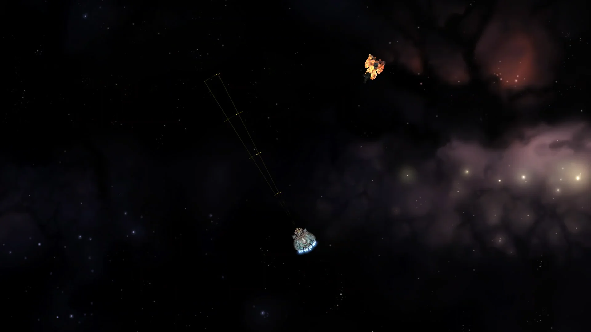Starsector frigates correctly aiming hardpoint weapons