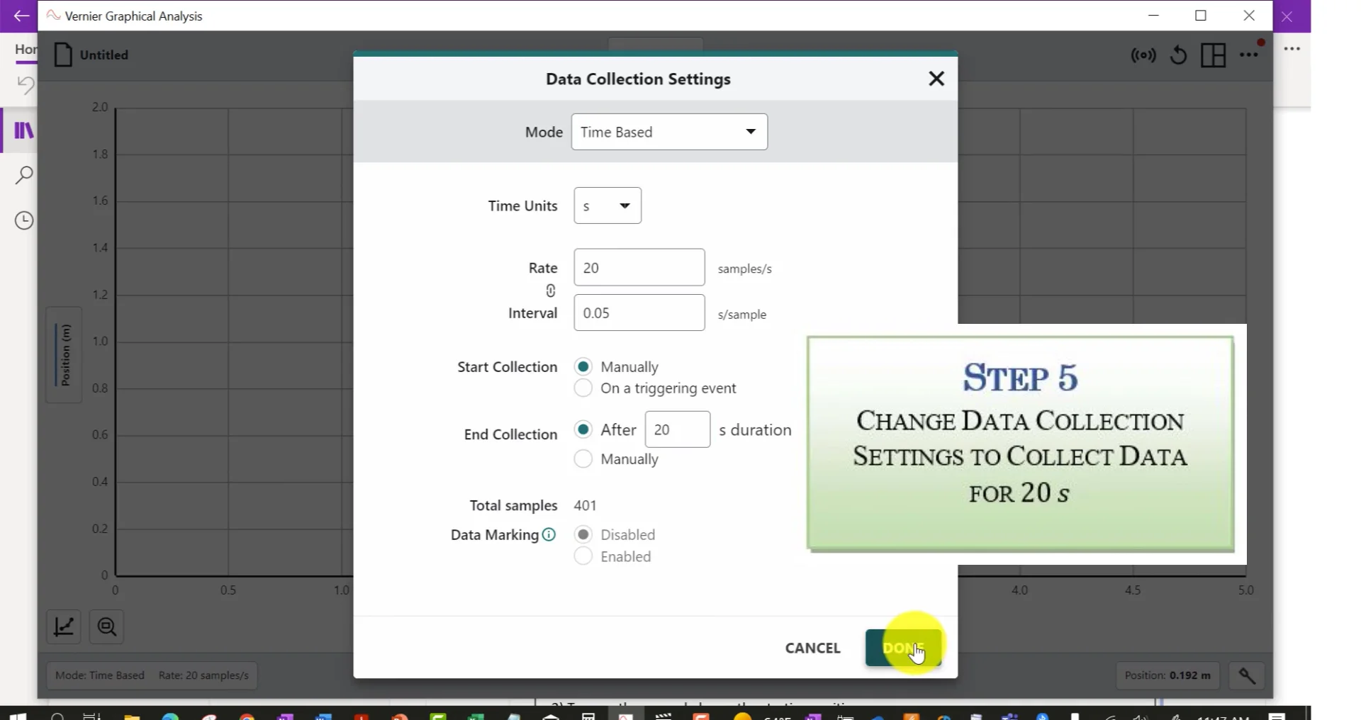 How to Connect a Vernier Lab Motion Sensor w/ Graphical Analysis