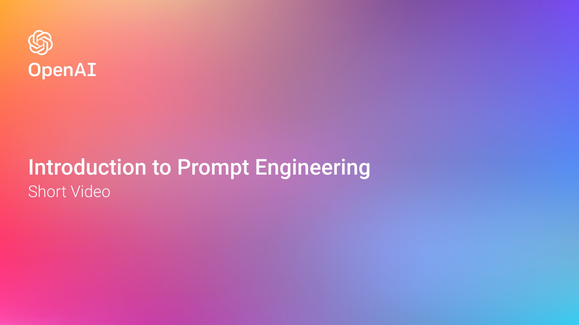 Introduction to Prompt Engineering