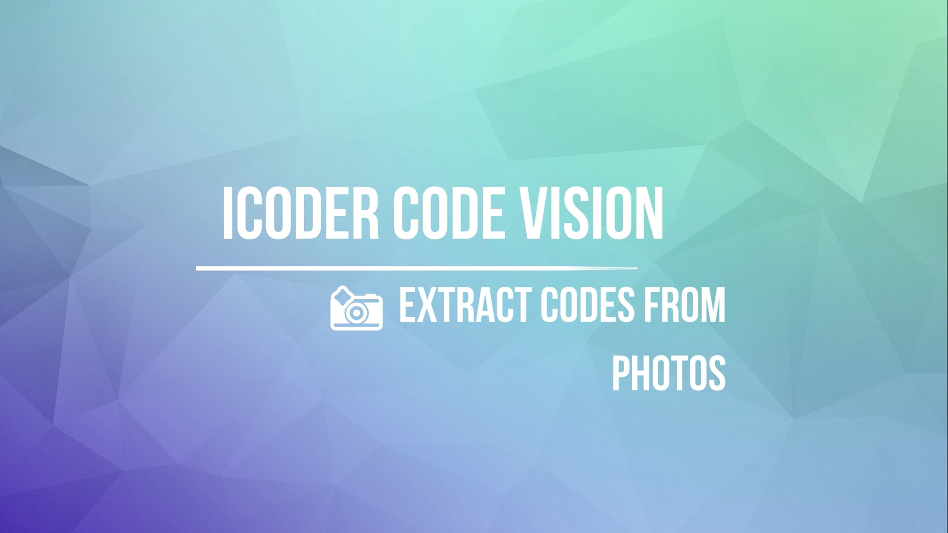 How to use iCoder Code Vision | Videos & Movies on Vimeo