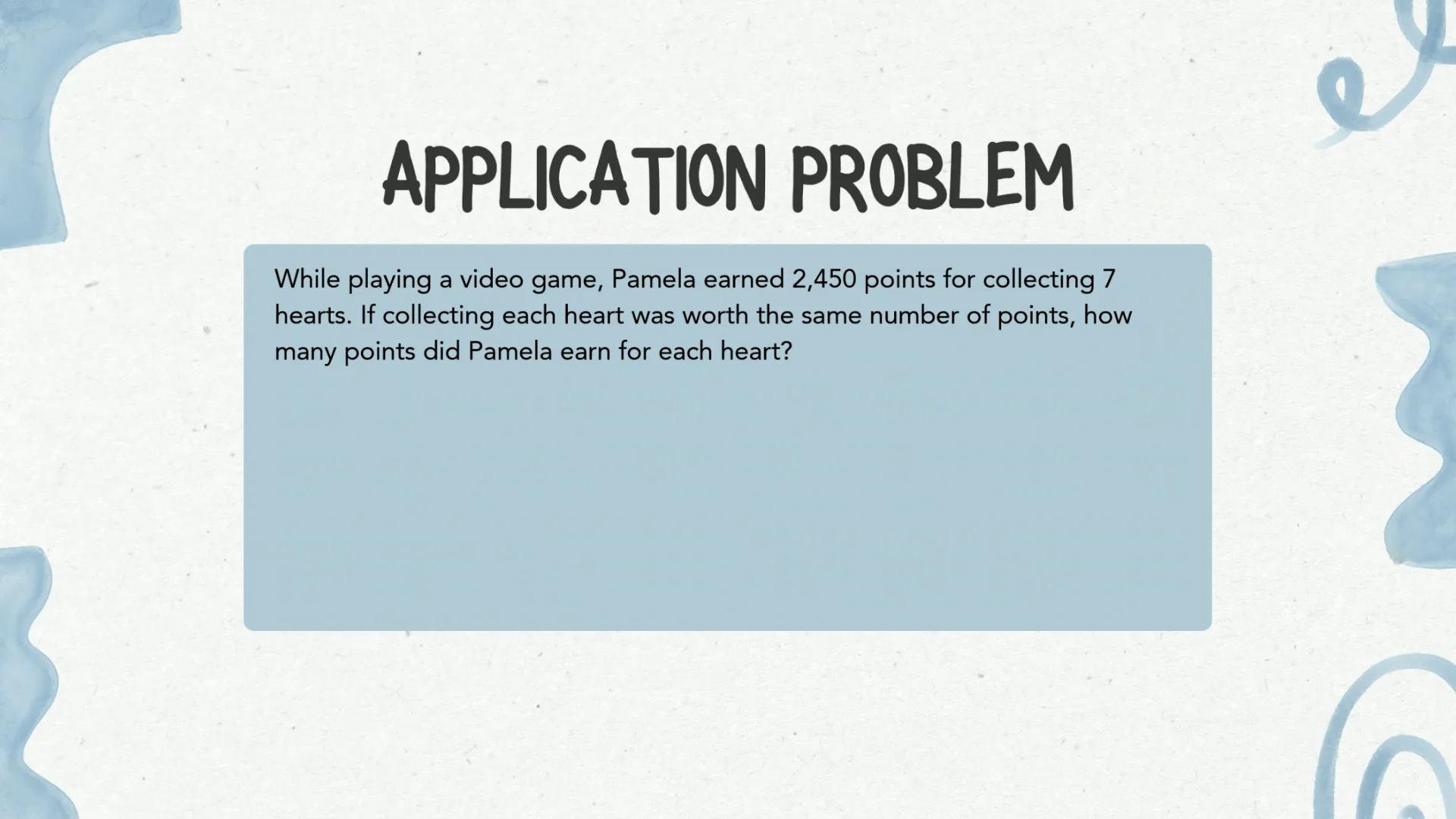 11/20 Application Problem