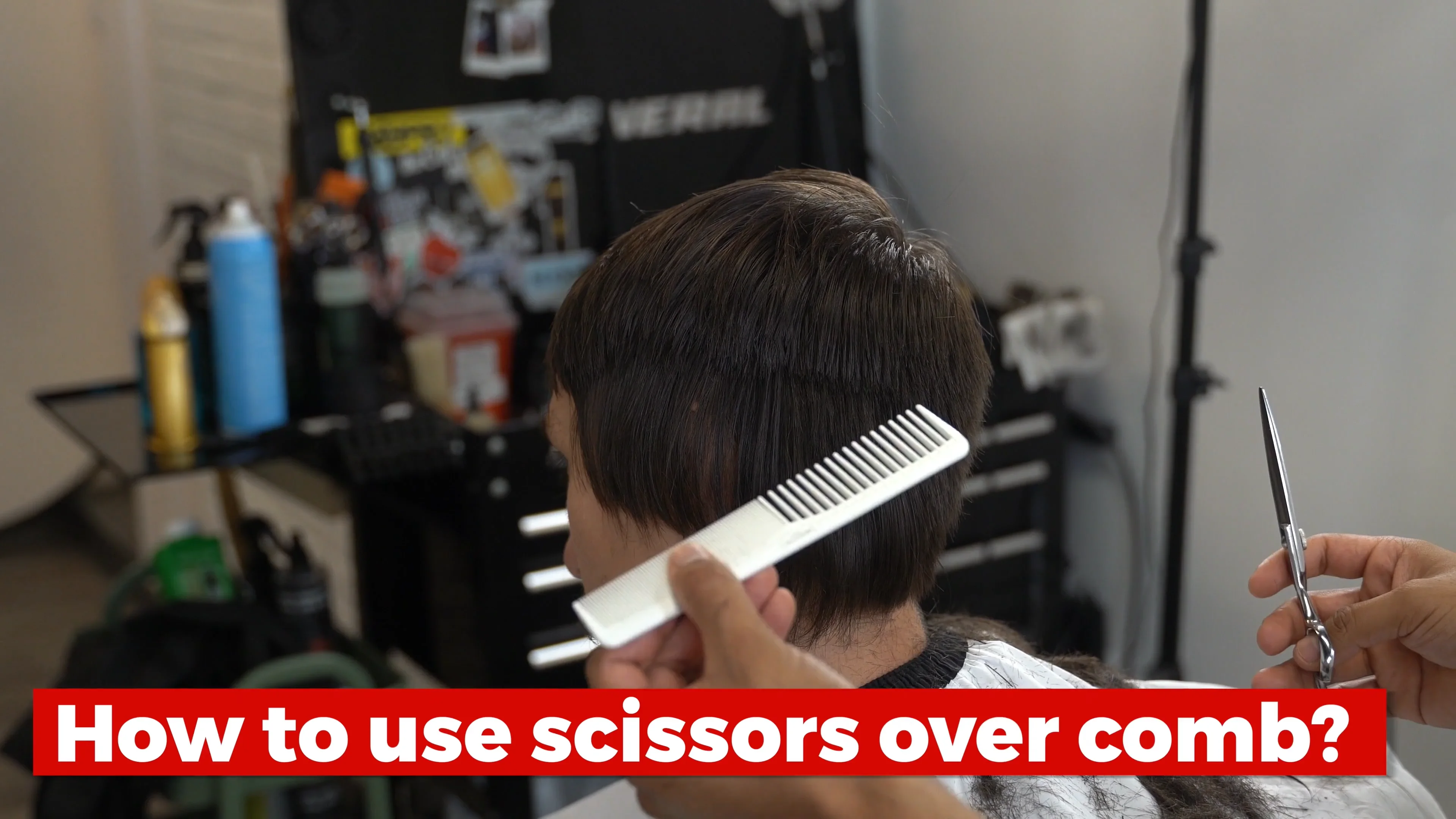 How to Use Scissor Over Comb