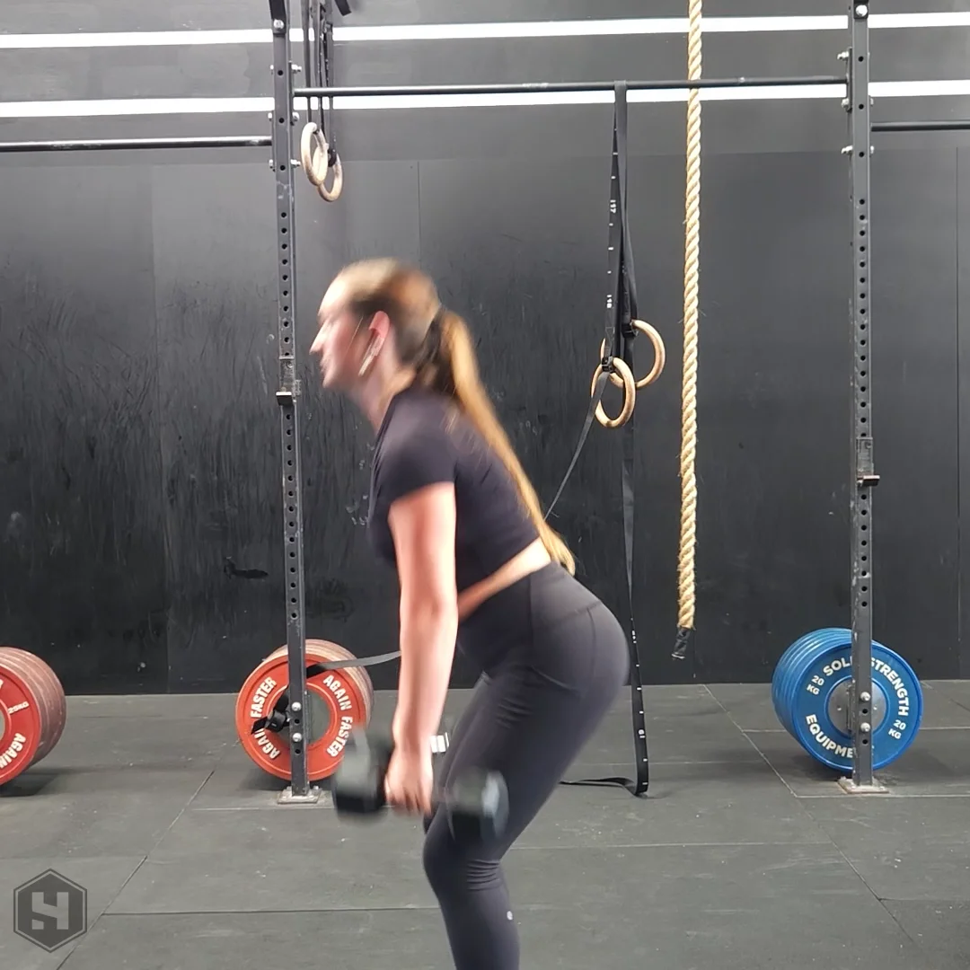 Dumbell Squat Clean to Overhead Press