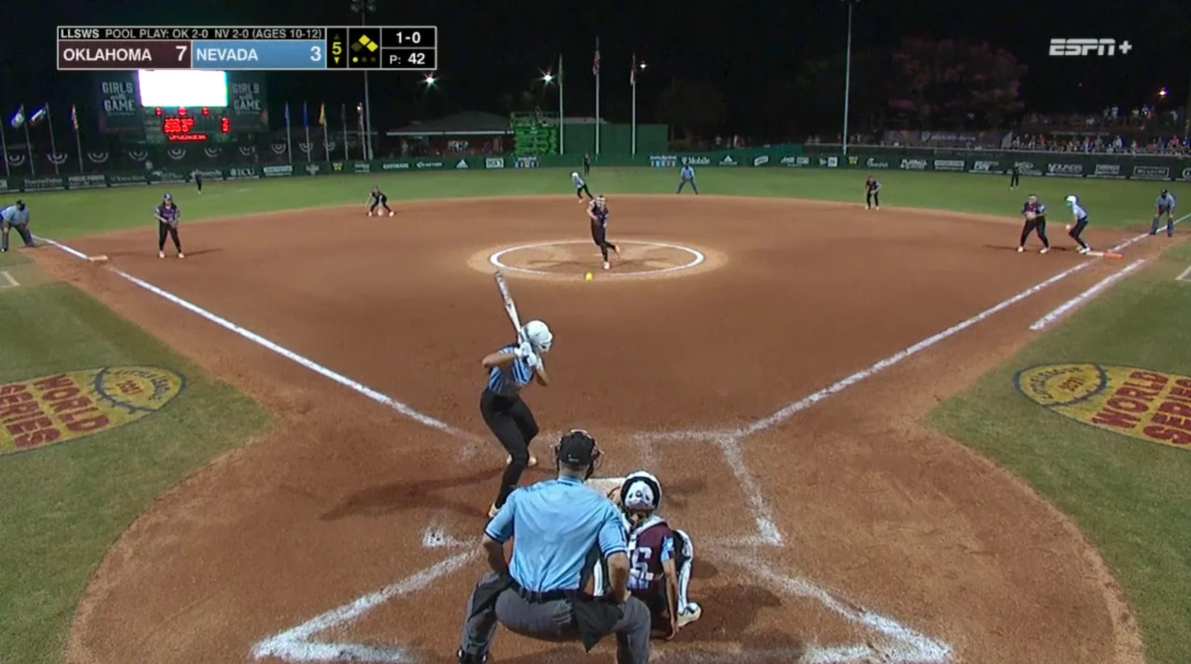 2021 - Batters Interference on Steal of 3B - Softball
