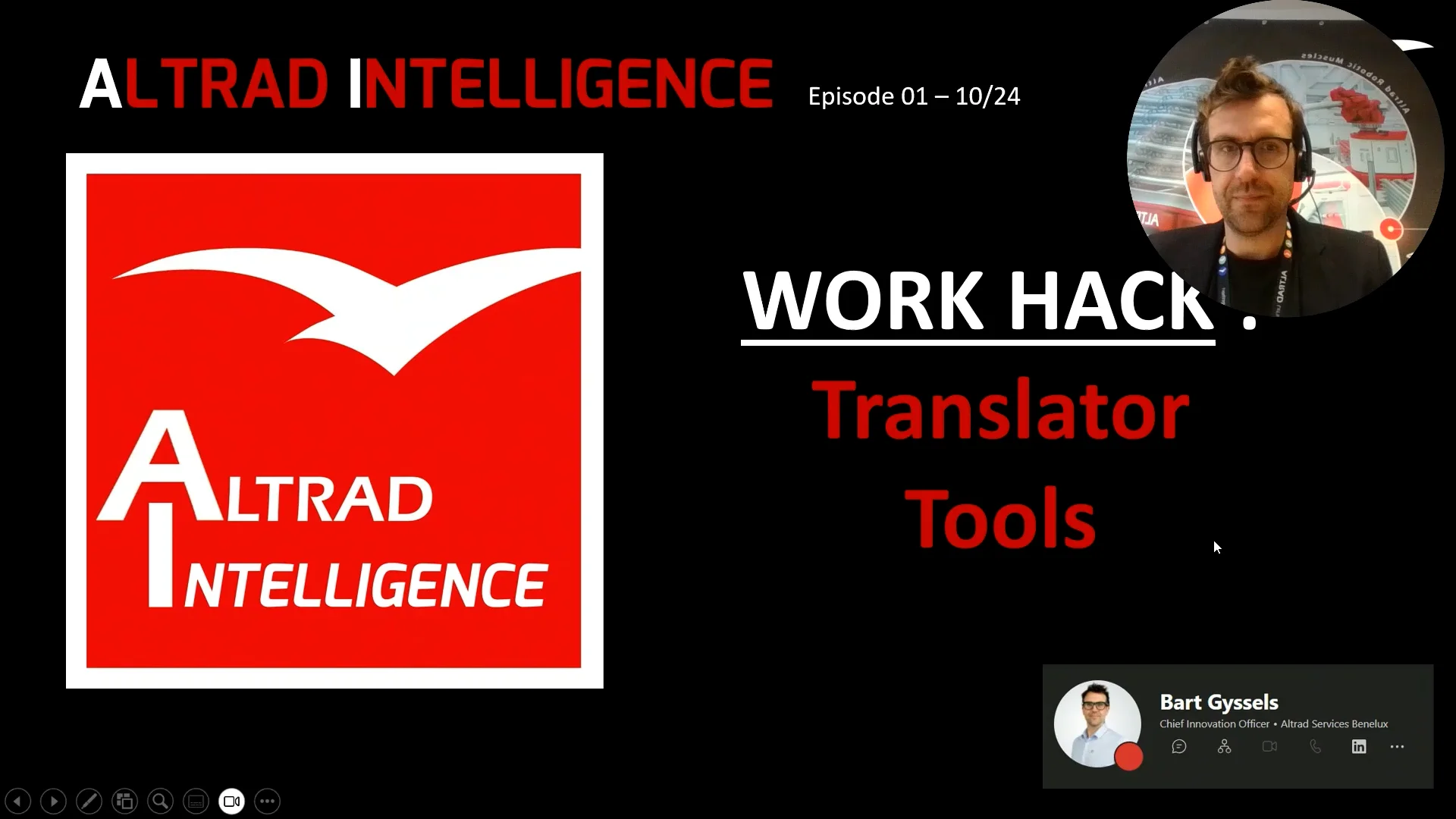 Altrad Intelligence - Episode 1 - Work hack - translator tools