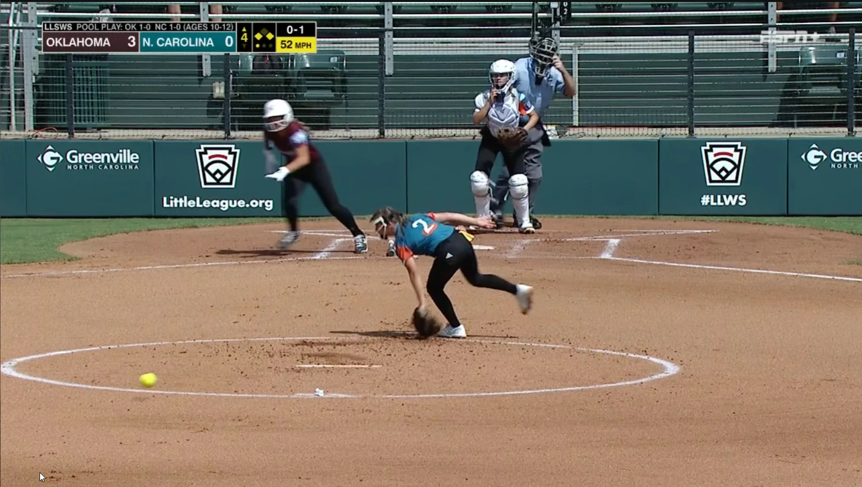 2021 - Tag Play at 2B - Ball Pops Out - Softball