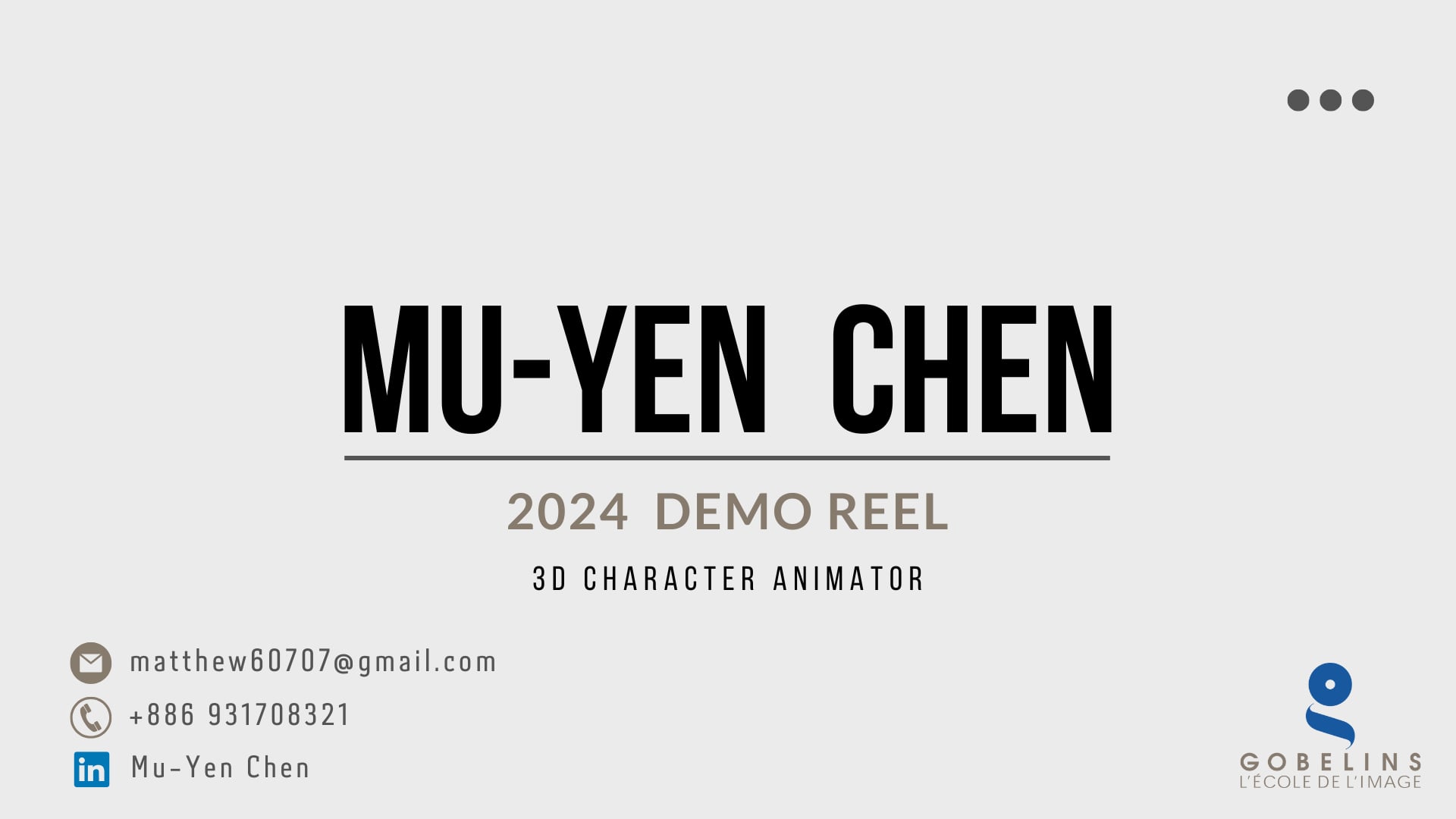 MUYEN CHEN_2024 Demo reel