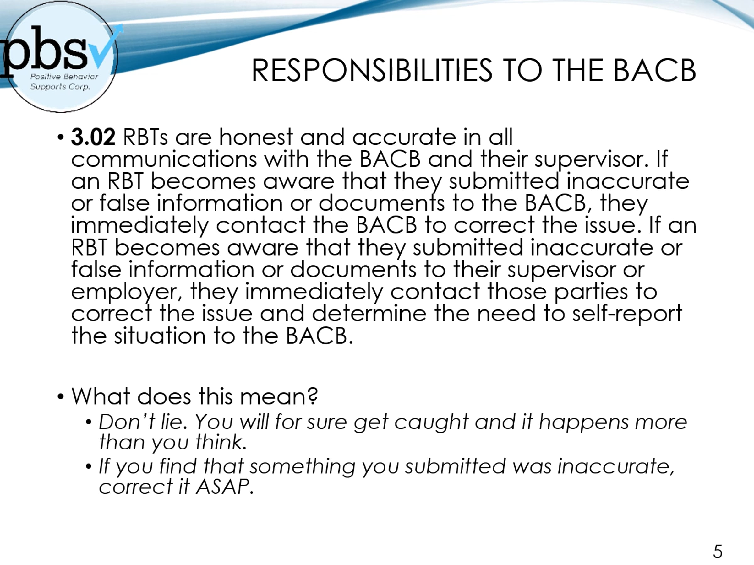 12-2019 RBT Ethics and Professionalism Module 1 Part 4 (REVISION 2022 ...