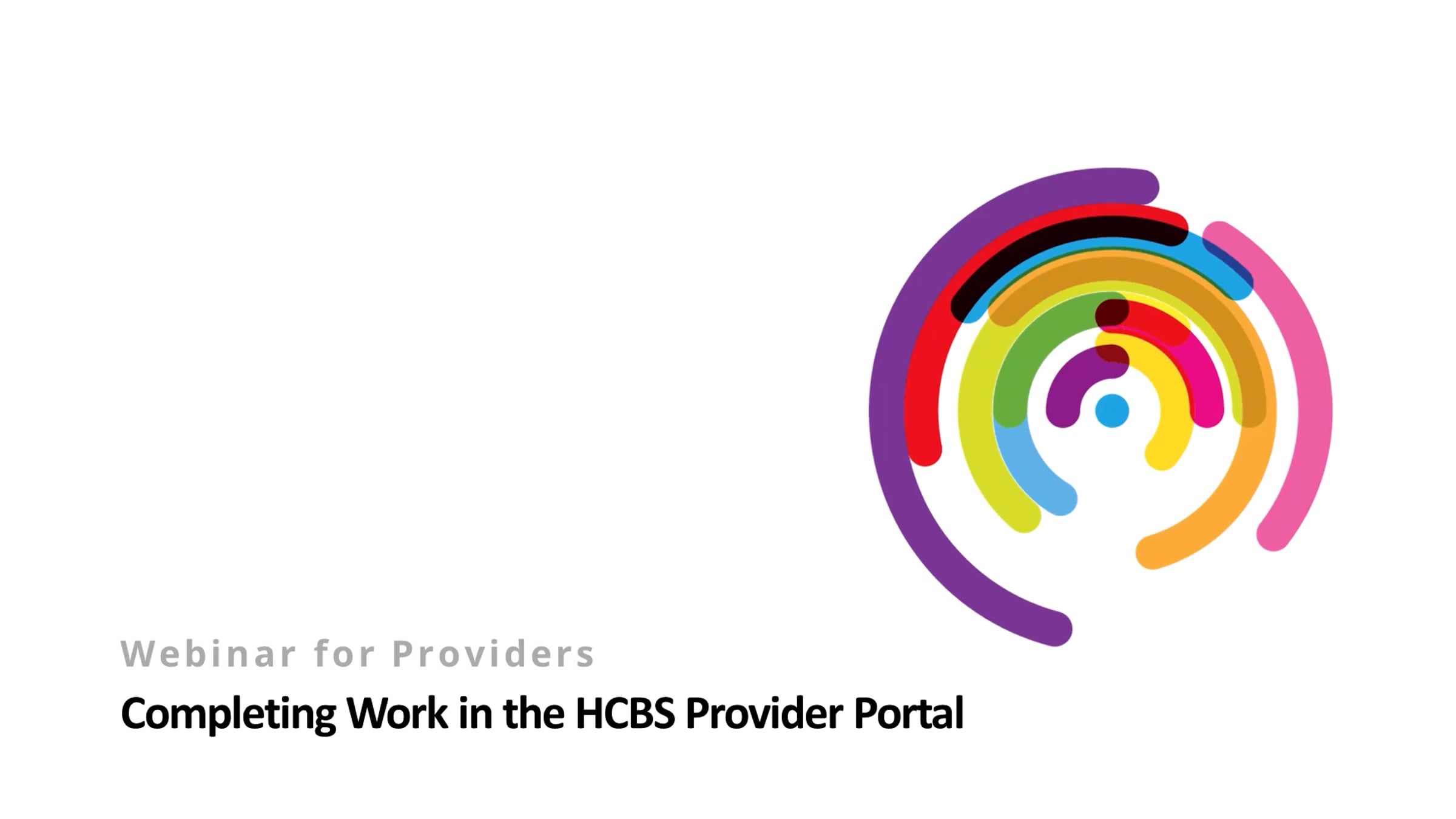 Completing Work in the HCBS Provider Portal