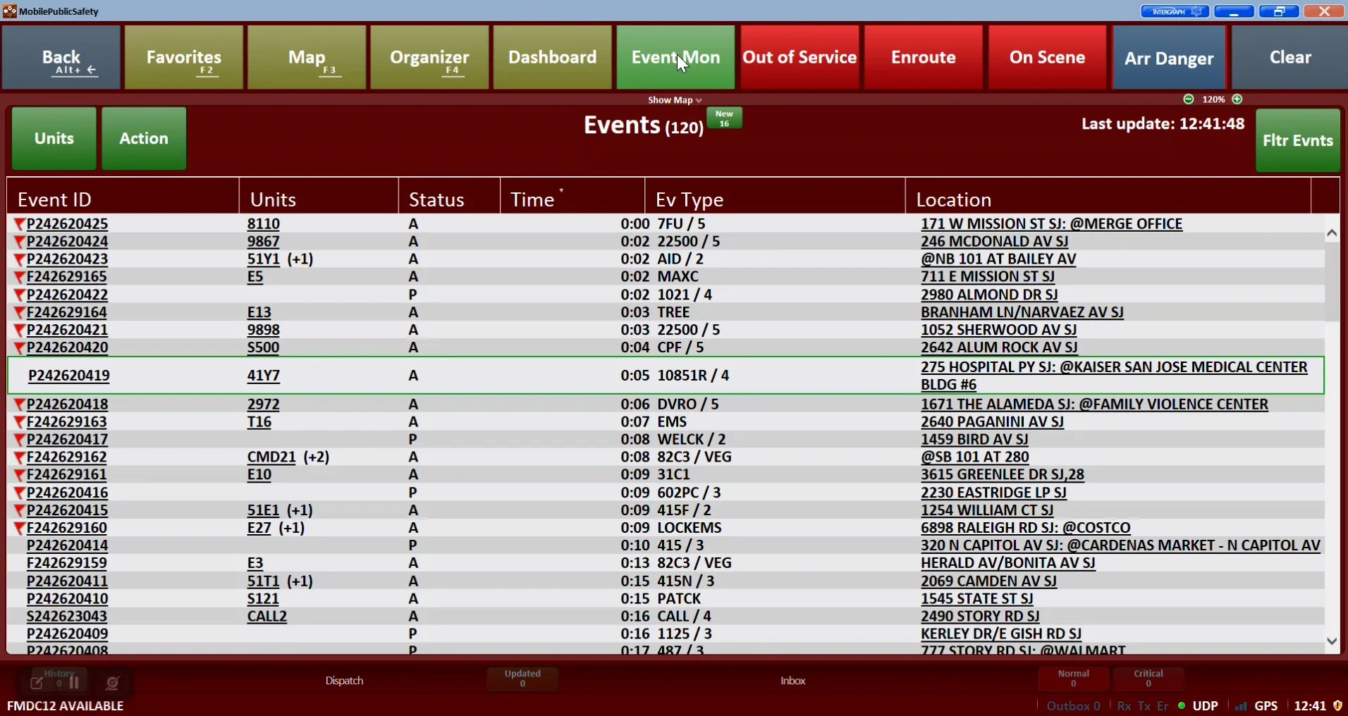 Event Monitor Set Up